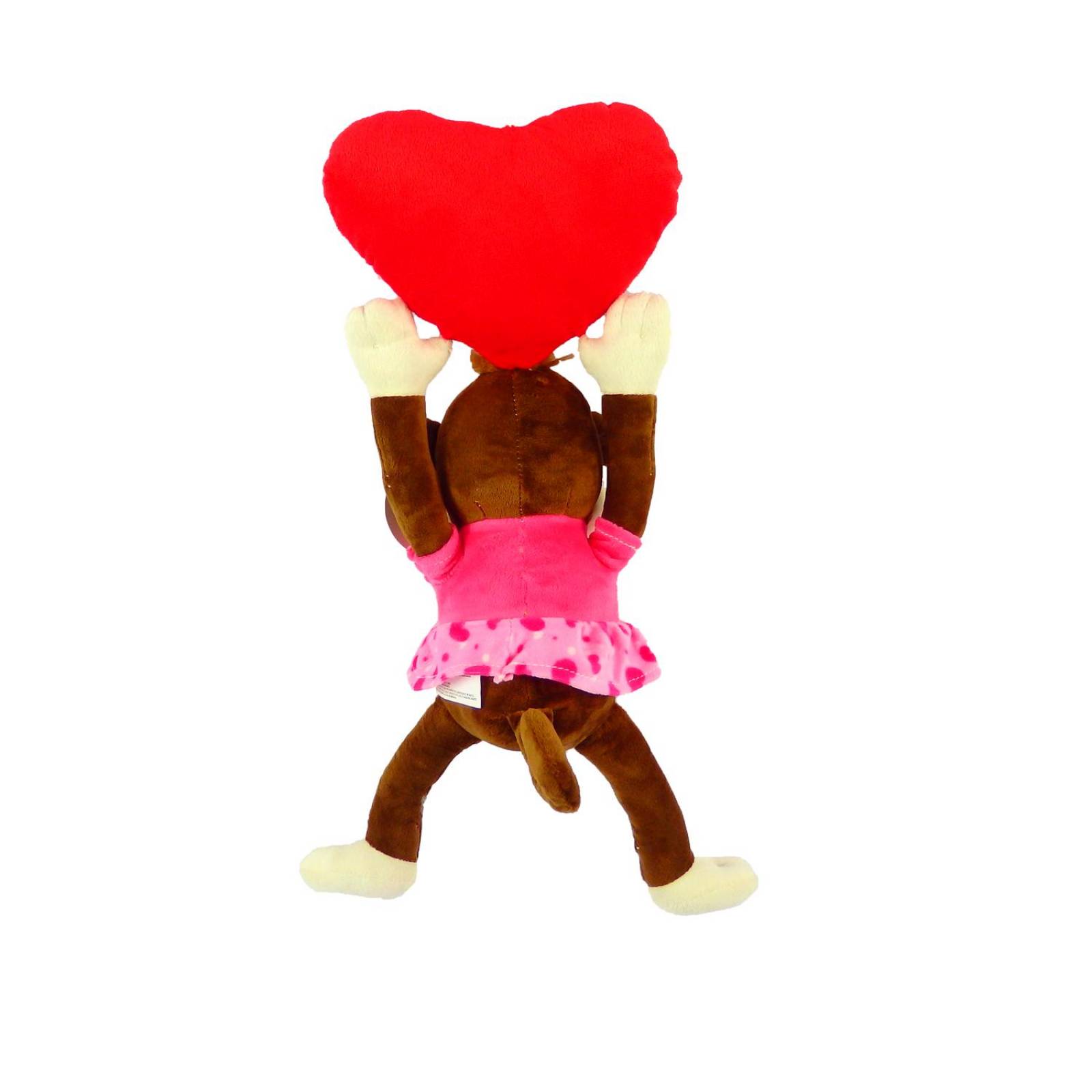 Peluche Chango Grande San Valentín 14 Febrero 43 cm Rosa