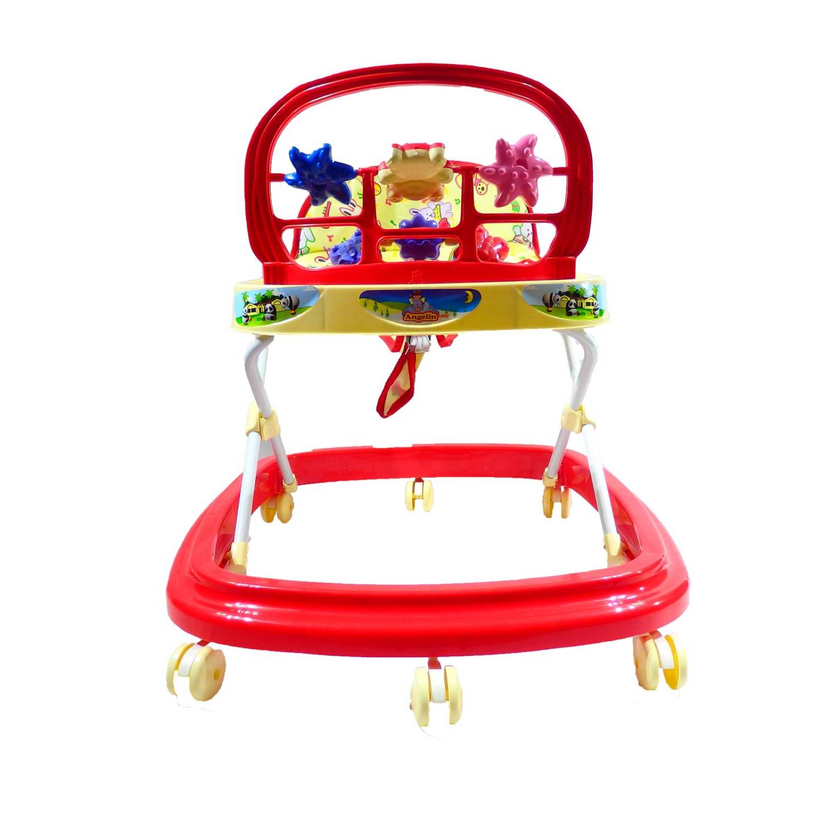 Andadera para Bebé Angelin Baby con niveles de altura Rojo