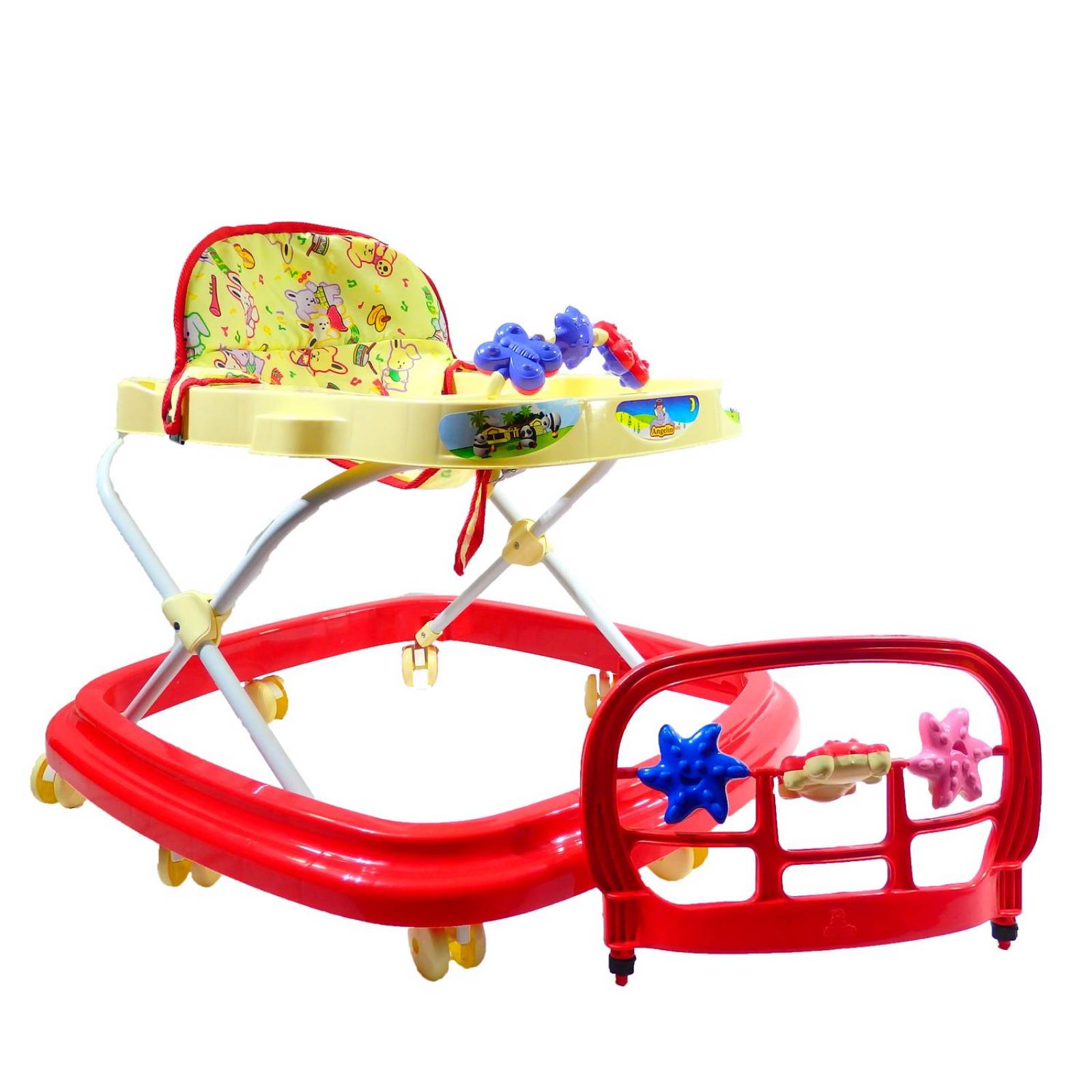 Andadera para Bebé Angelin Baby con niveles de altura Rojo