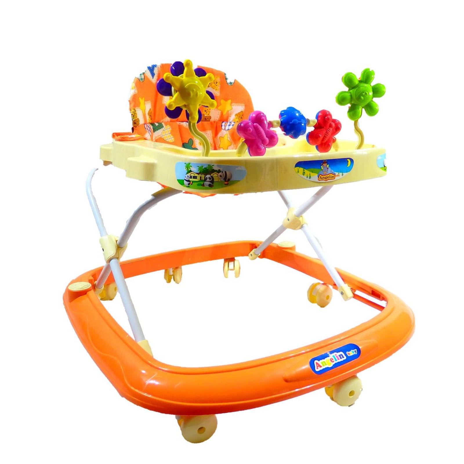 Andadera para Bebé Angelin Baby con juguetes Naranja