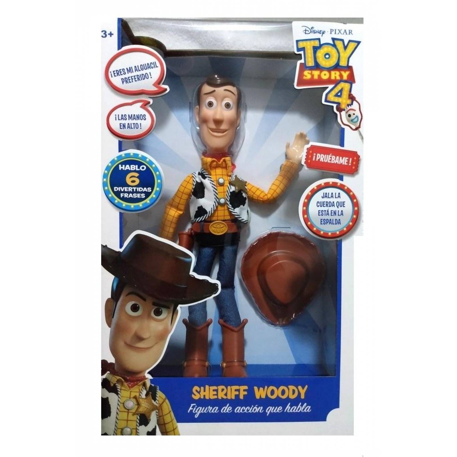 Figura Woody Parlante 40 cm Toy Story 6 Sonidos - Multicolor