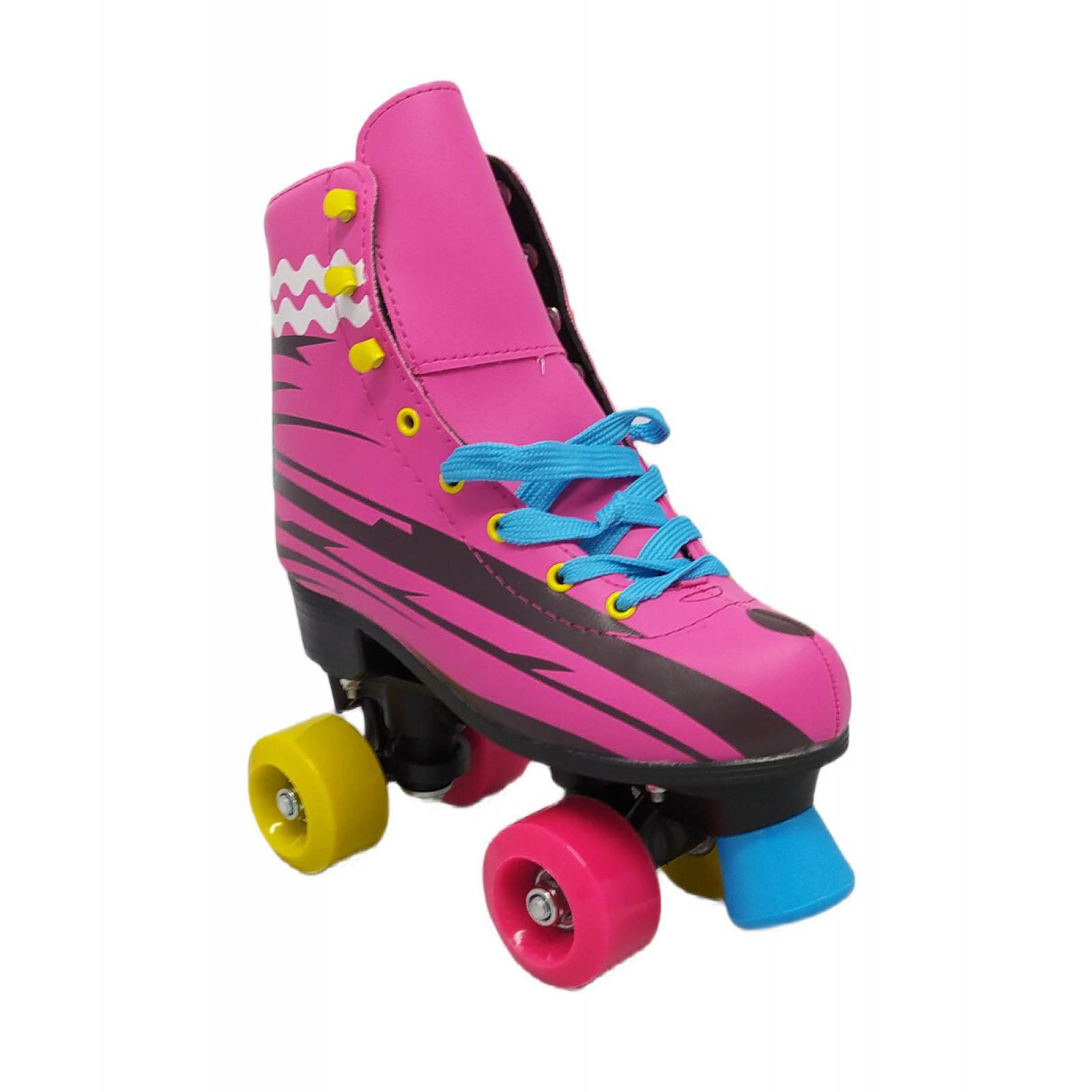 Patines Infantiles Roller Skate Retro Niñas 4 Ruedas - Lineas 20MX CM.