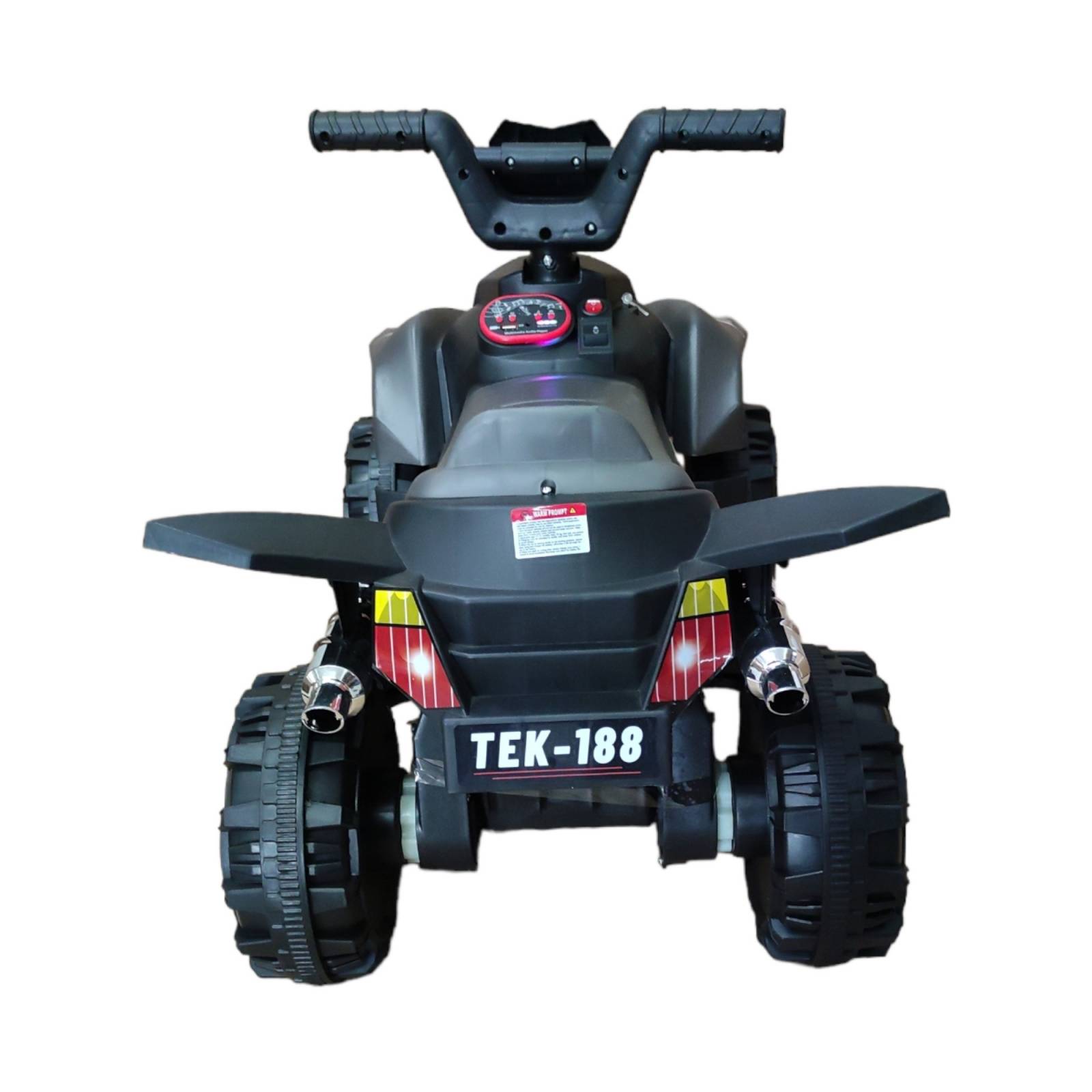 Moto Cuatrimoto Eléctrica Infantil Montable 12V 3Km/h USB AUX - Gris