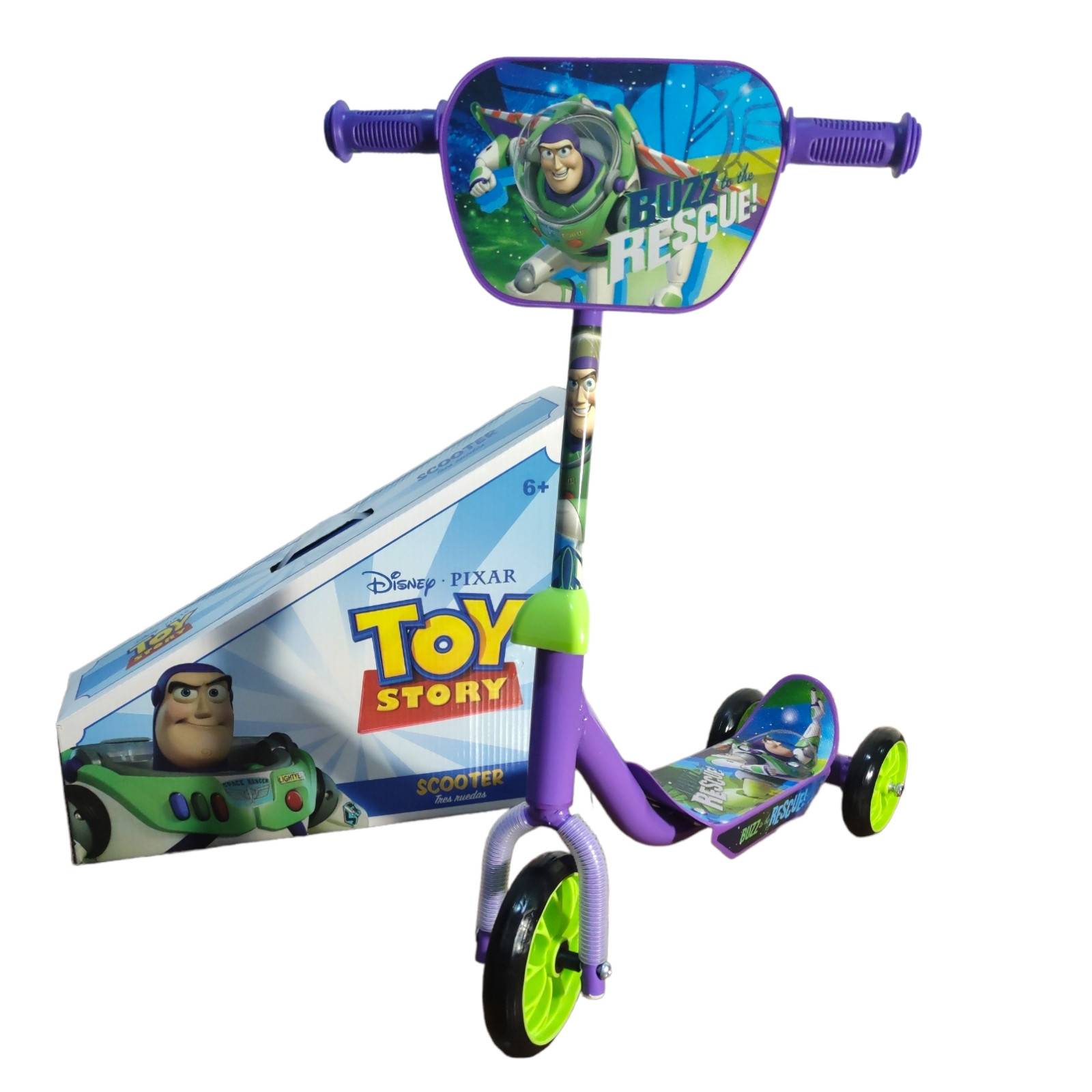 Patin del Diablo para Niños de Metal Toy Story Buzz Scooter 3 Ruedas ...