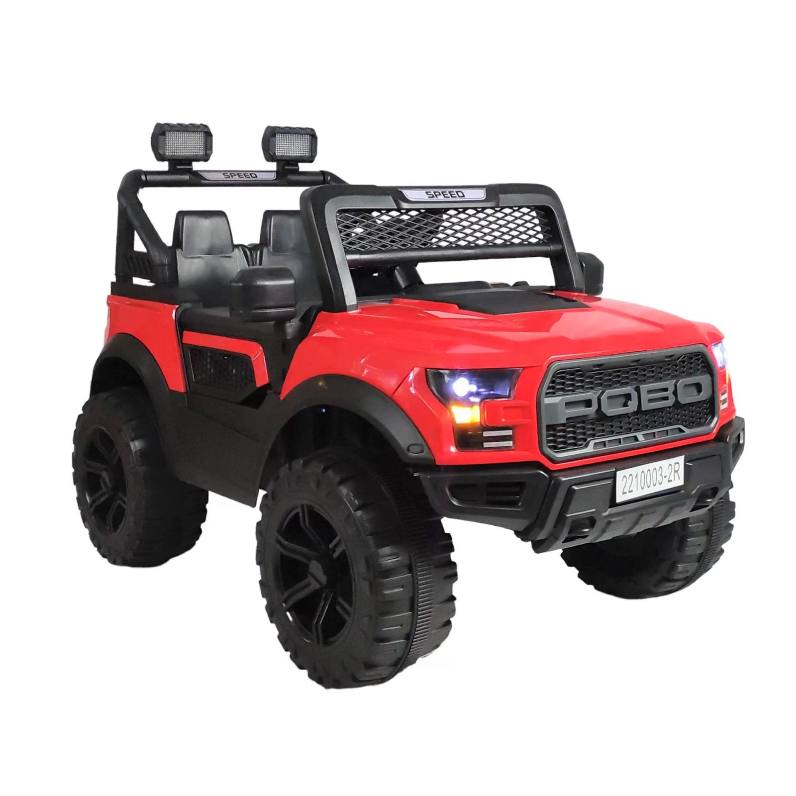 Montable Electrico Control Remoto 5KM/H Lobo Bluetooth 12V - Rojo