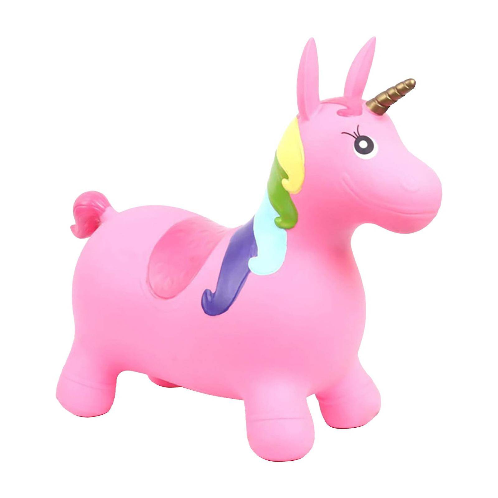 Montable Inflable Saltarin Brinca Botador Animal Salto para Niños - Rosa.