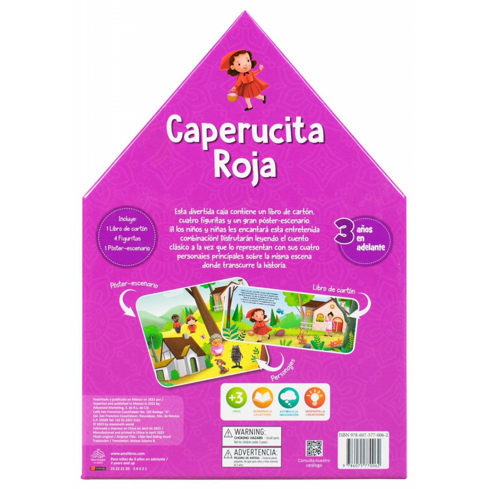 Cuento infantil mi primer libro con figuritas: Caperucita roja
