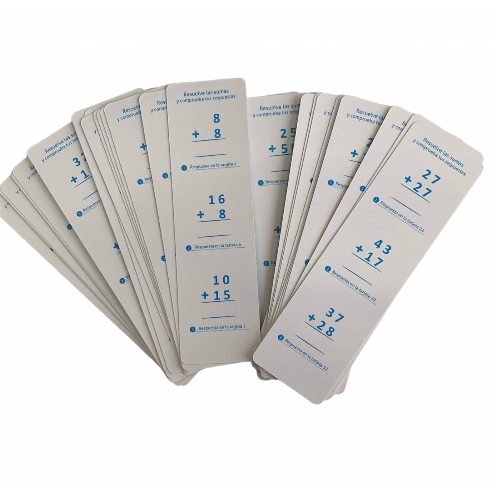 Tarjetas de Matemáticas para Niños Sumas