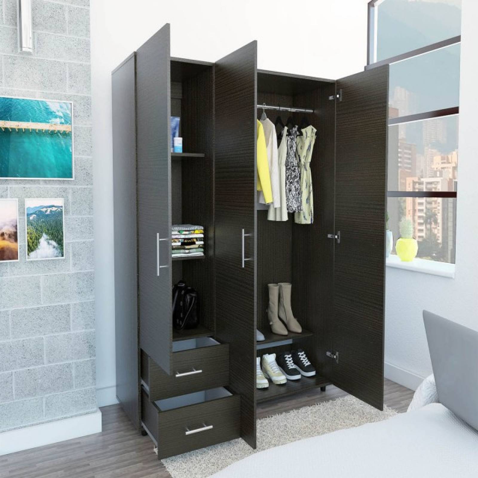 CLOSET DASSEL COLOR NEGRO MARCA EXCELSIOR