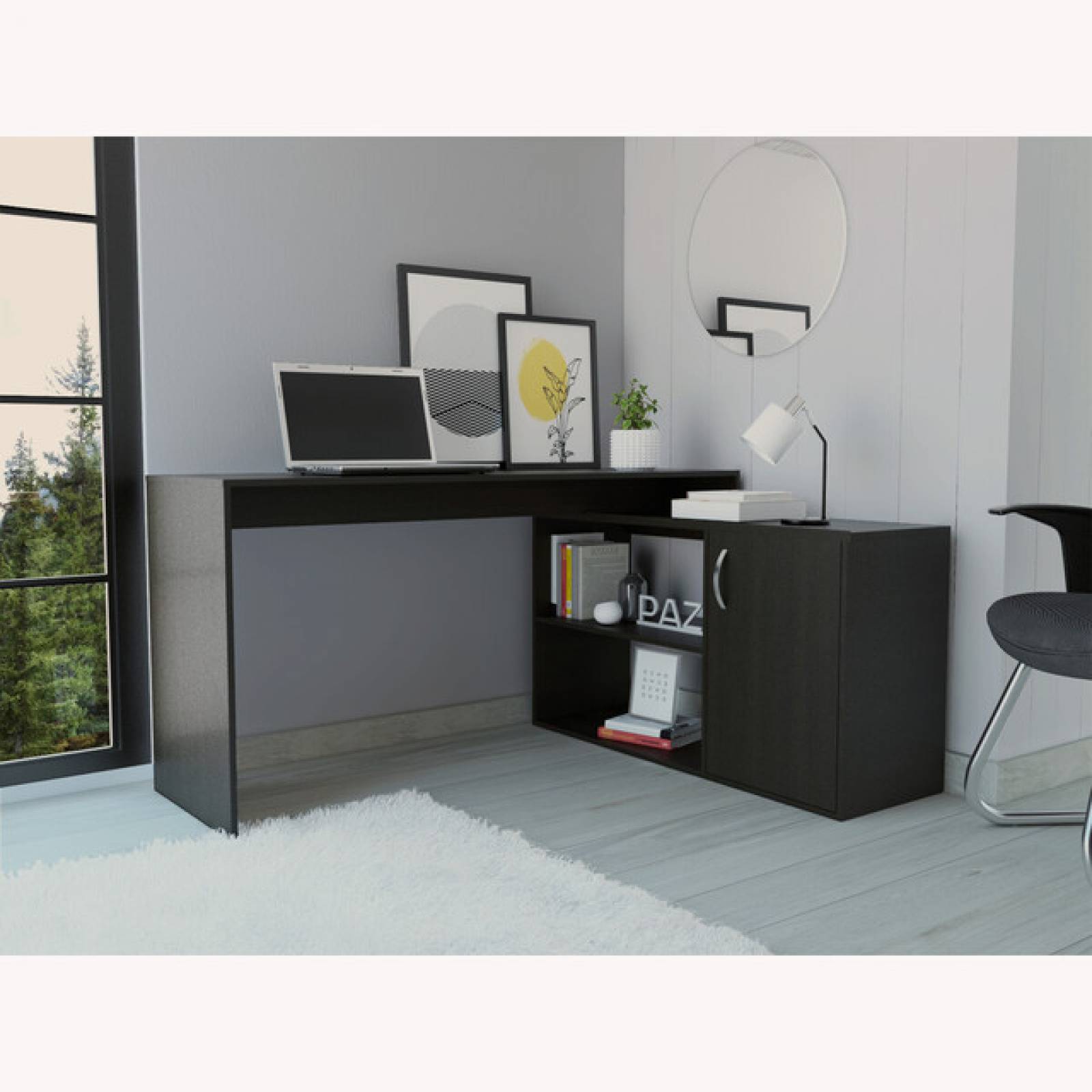 ESCRITORIO AXIS MARCA EXCELSIOR COLOR CHOCOLATE