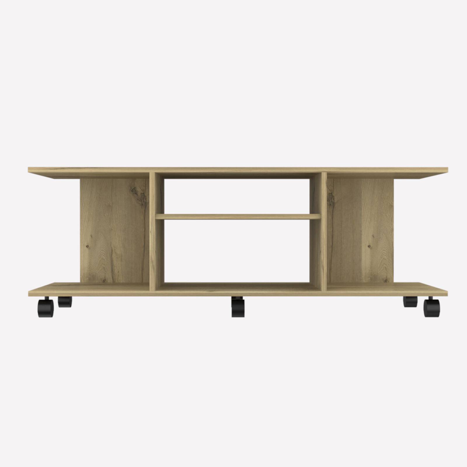 Rack de TV armable modelo Berlin color Duna marca Excelsior.