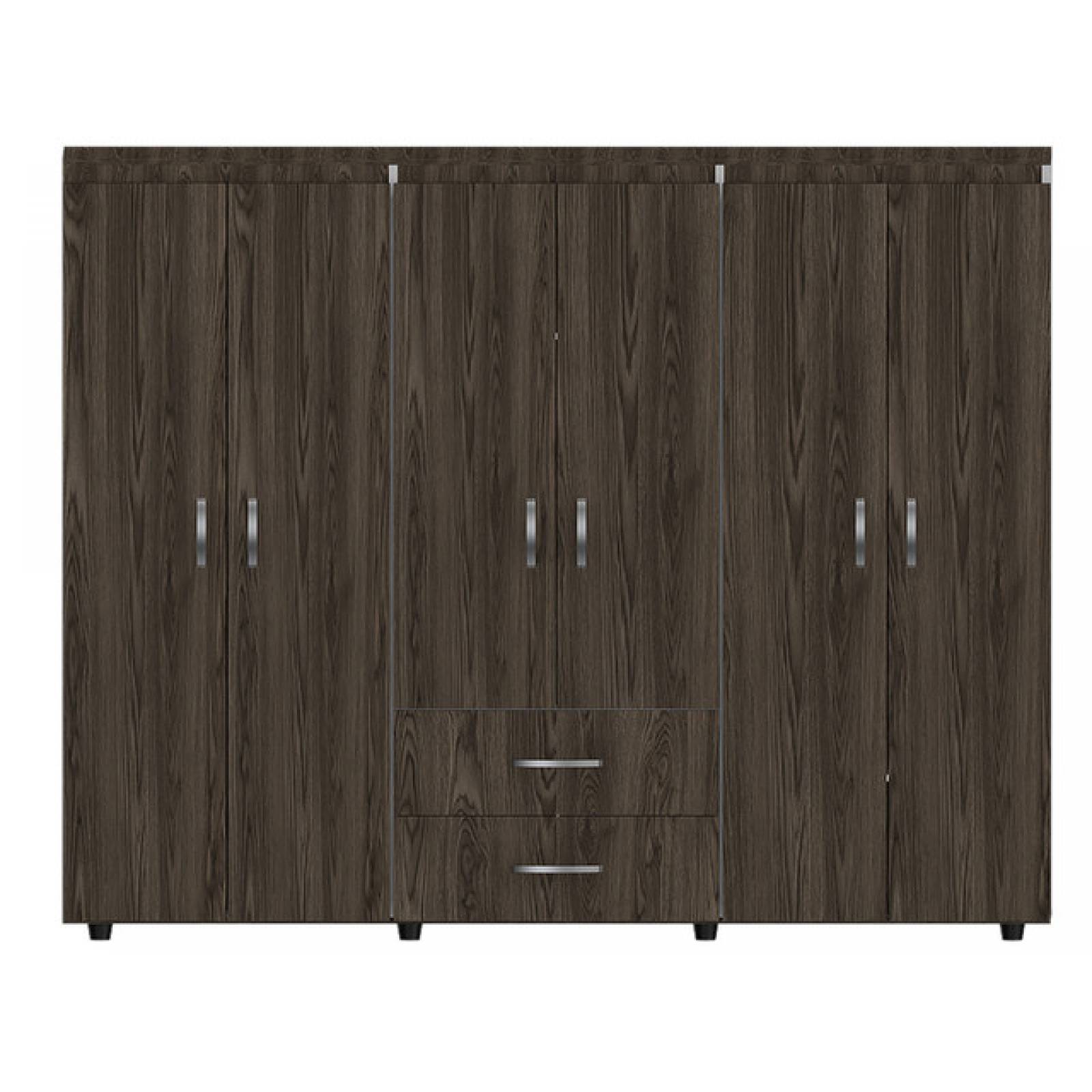 CLOSET ARMABLE MODELO BARILOCHE MARCA EXCELSIOR COLOR COÑAC