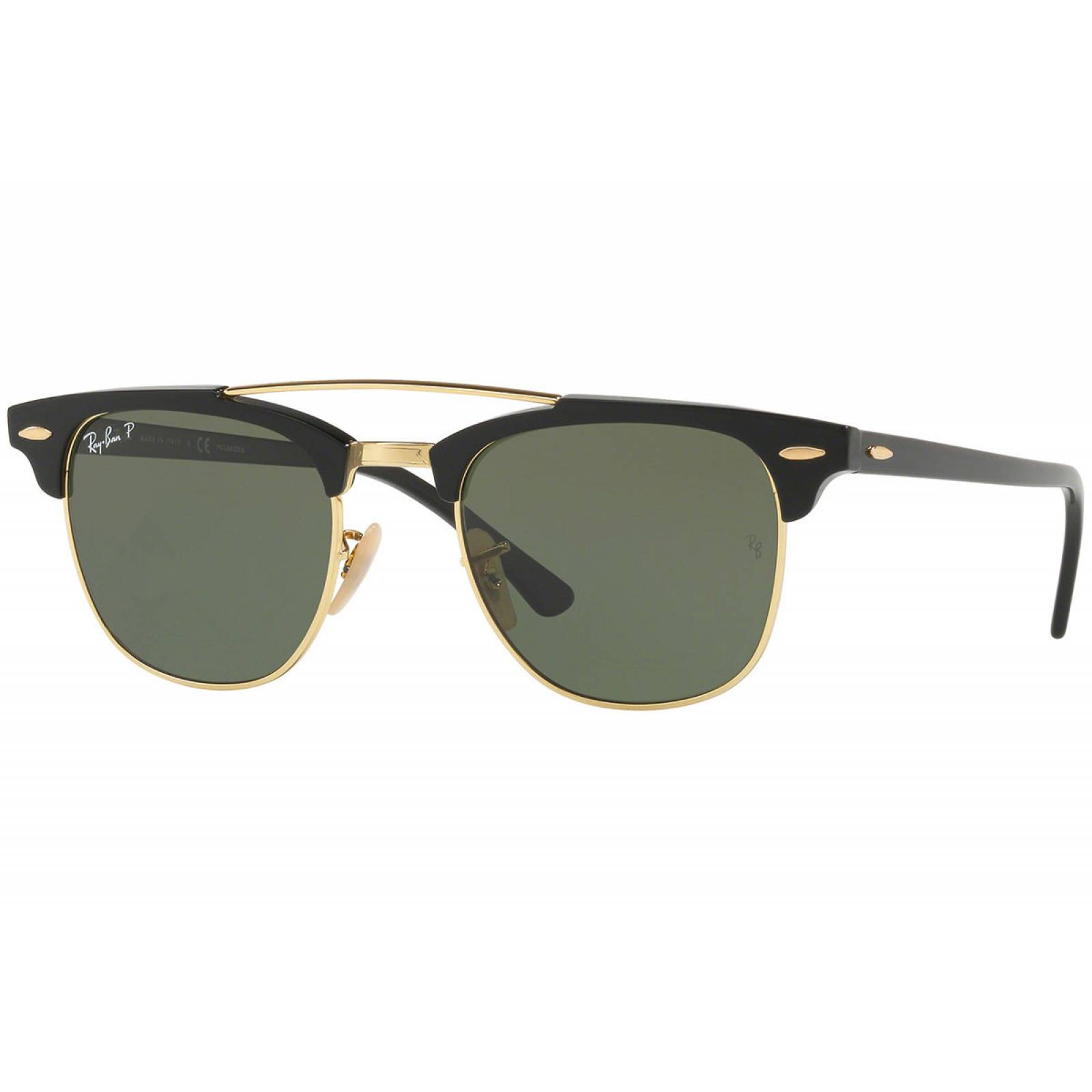 Lentes de sol Ray Ban Clubmaster Double Bridge Polarizado RB3816 901/58 ...