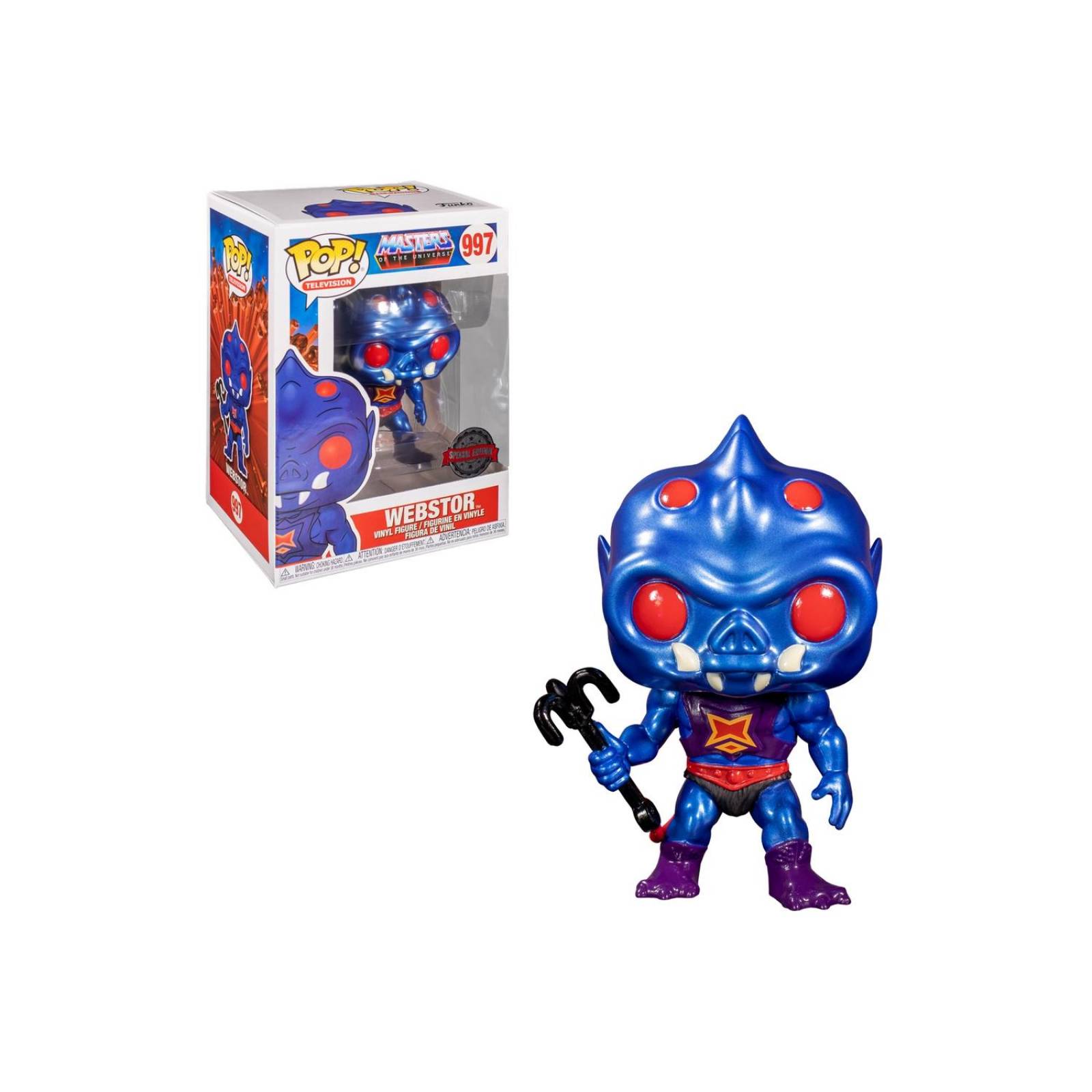 Webstor (Metallic) Funko Pop MOTU Exclusivo Special Edition