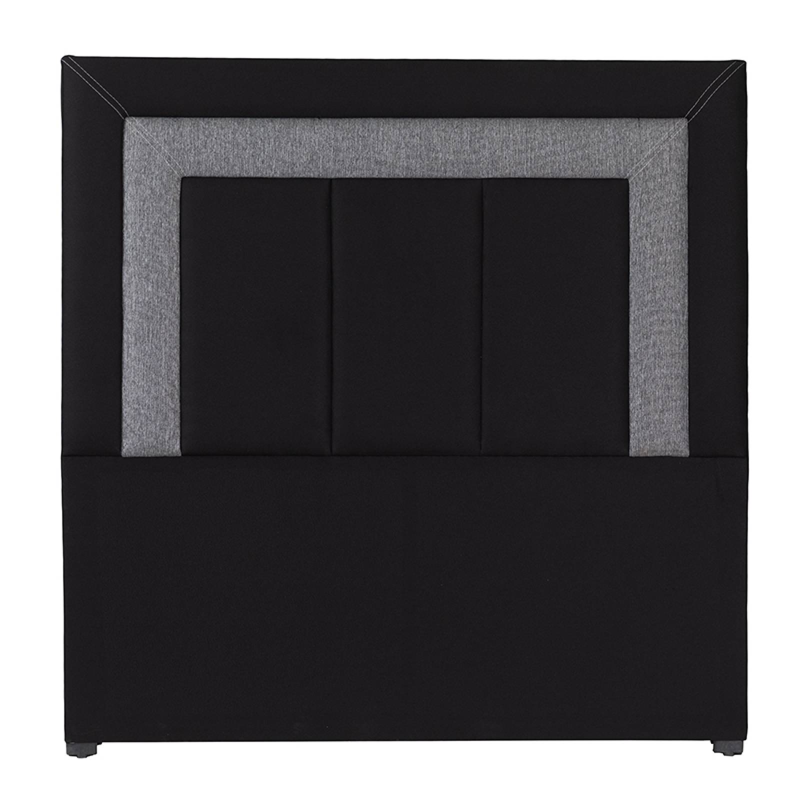 Cabecera Matrimonial Dicasa Bora Negro con Gris