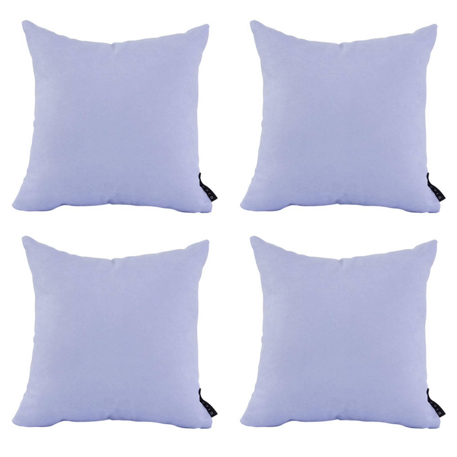 Combo de 4 Cojines Dicasa AlfaOne Lila Chico