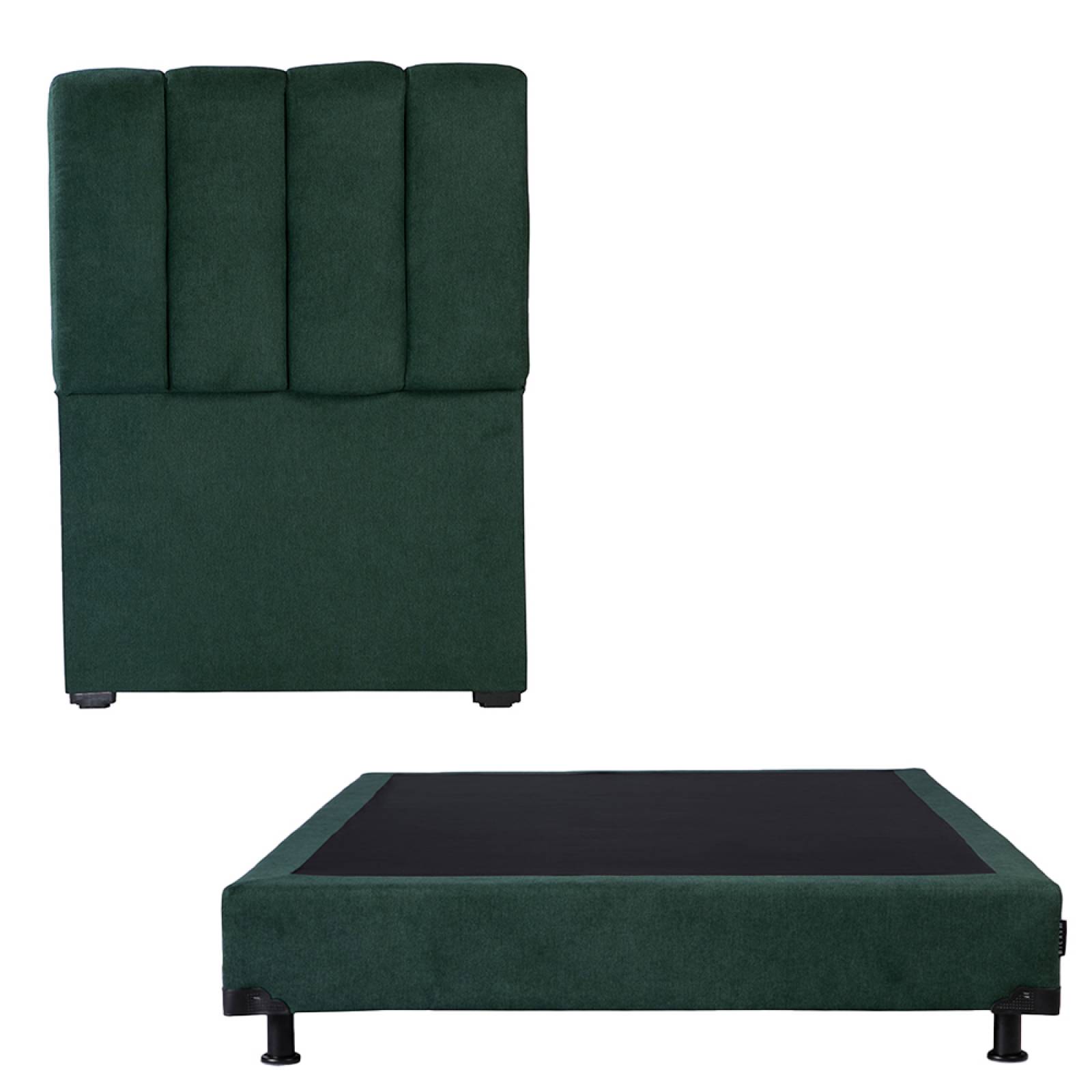 Cabecera Individual Dicasa Kami con Box Imperio Verde