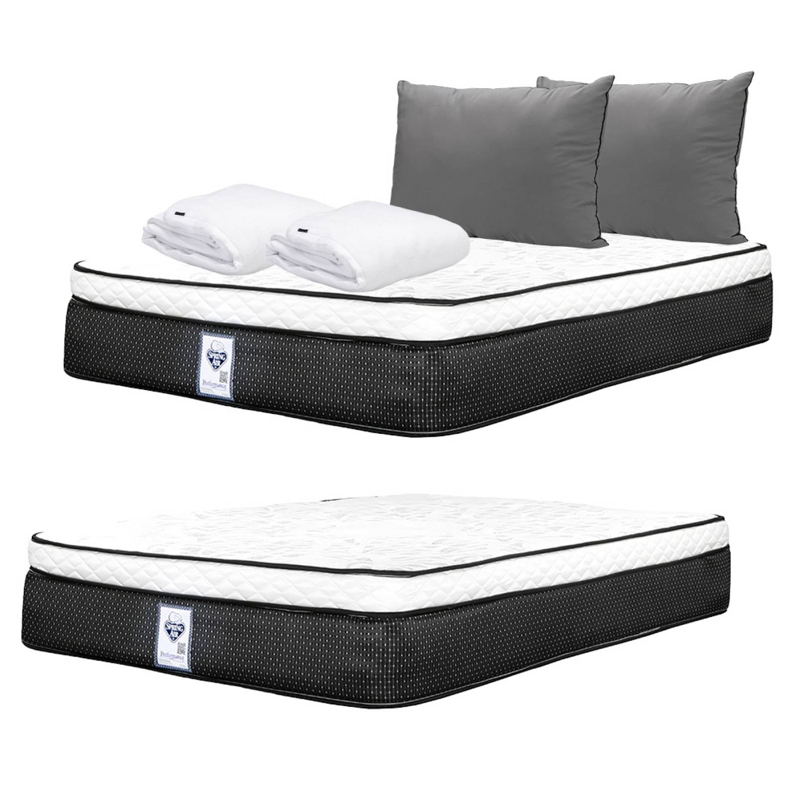 2 Colchones Queen Size Spring Air con Almohada Dicasa 2Pack y 2 ...