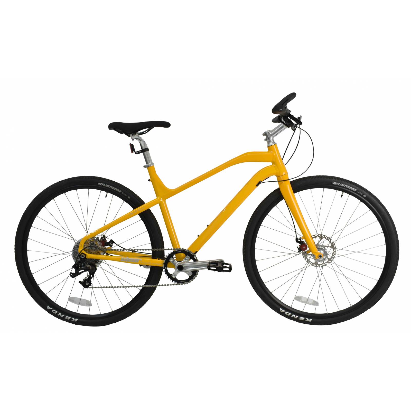 Bicicleta Urbana Hibrida Clear Bike Rodada 700 9 Velocidades Amarilla