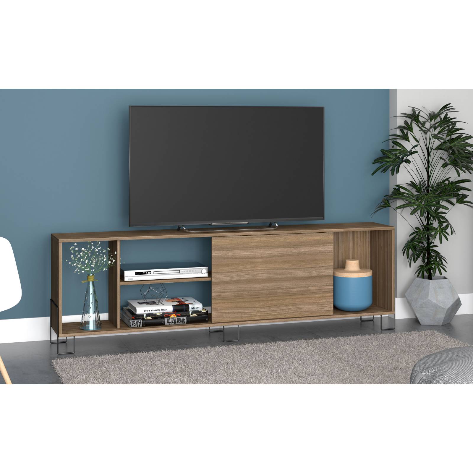 Mueble Rack Para Televisión Hasta 55 Pulg BR 33 204