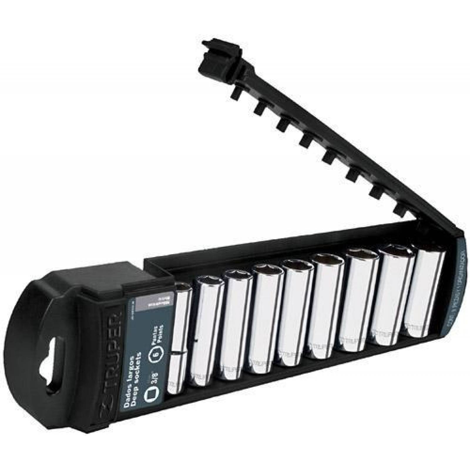 Juego De Dados Largos Cuadro 3/8' 9 Piezas Truper 14172