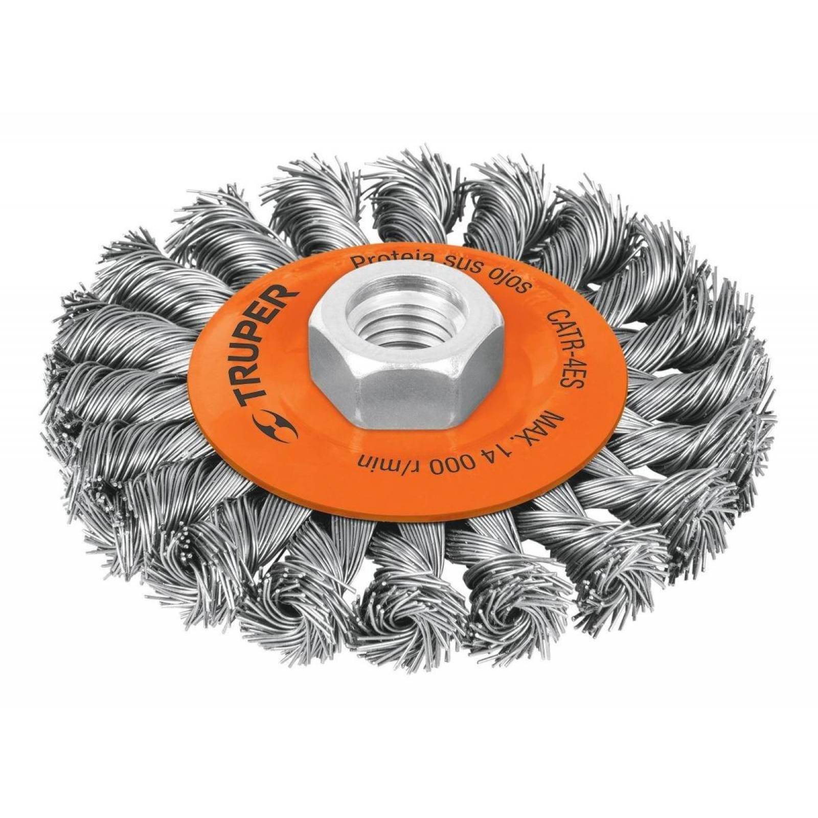 Carda Trenzada Circular 4' Para Esmeriladora Truper 17527