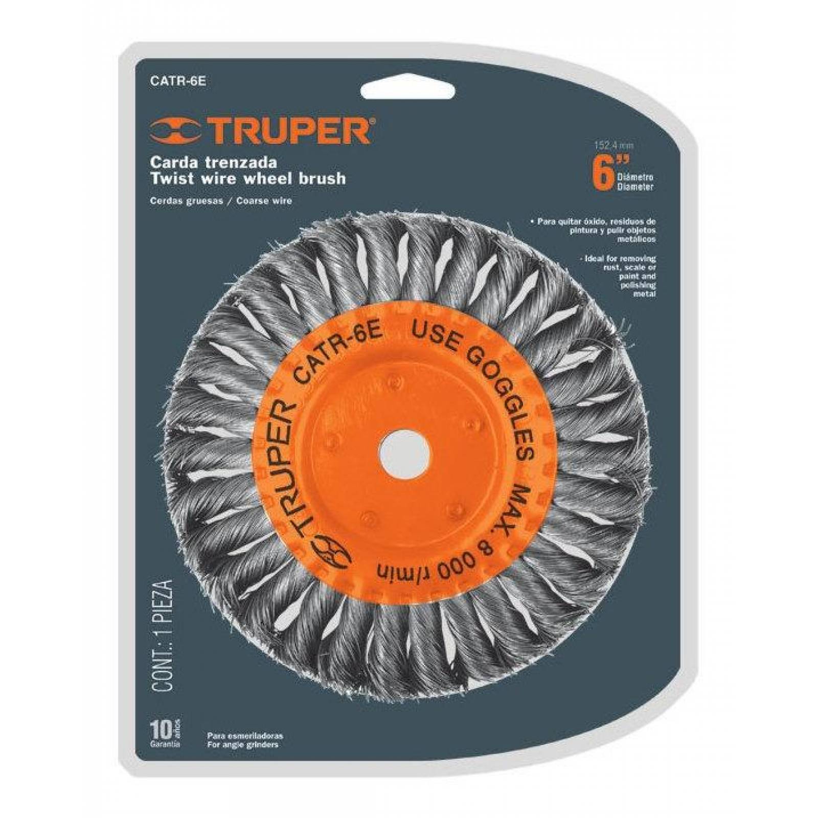 Carda Trenzado 6 X 3/4' Para Esmeriladora Truper 11597