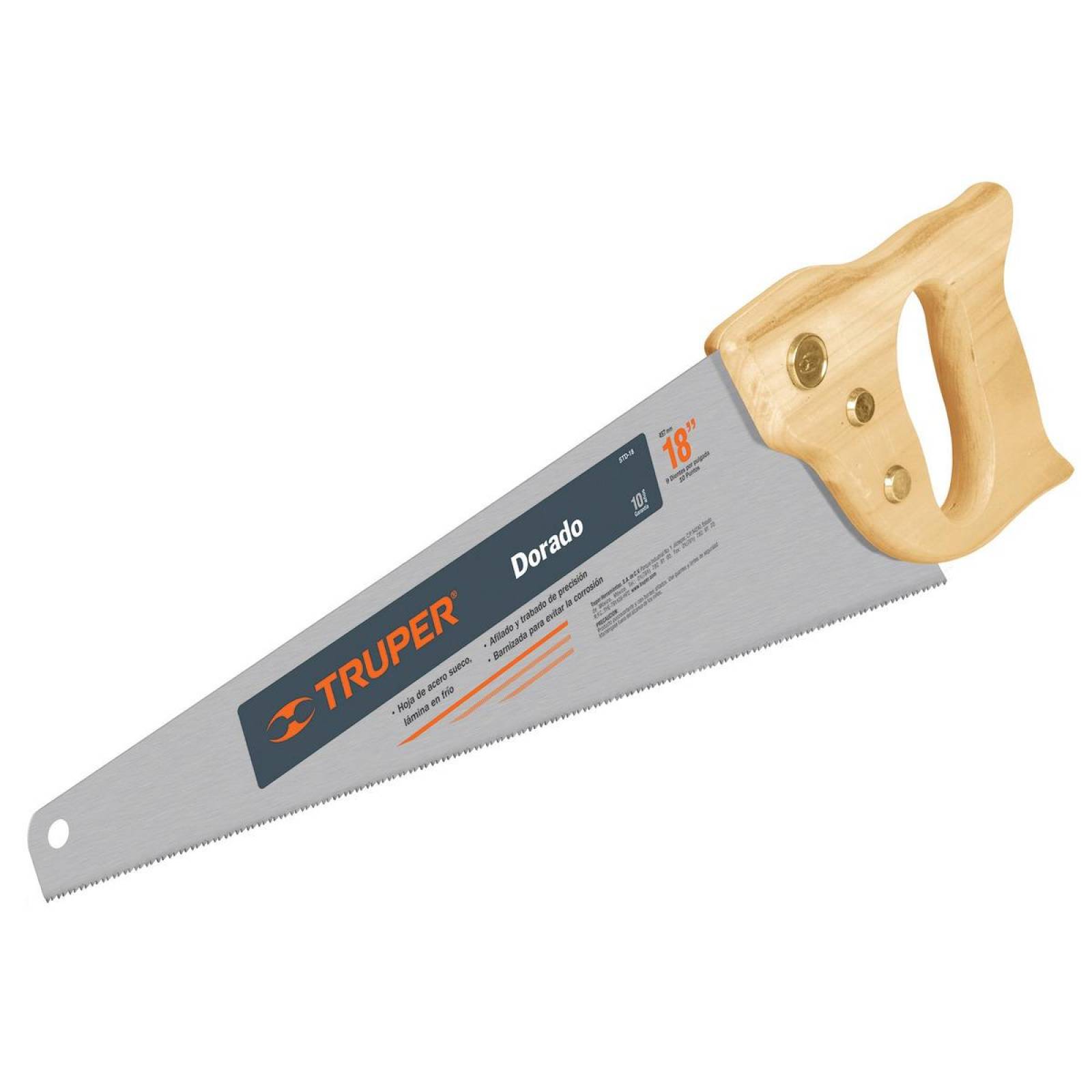 Serrucho 18' Dorado 9 Dpp Truper 18167