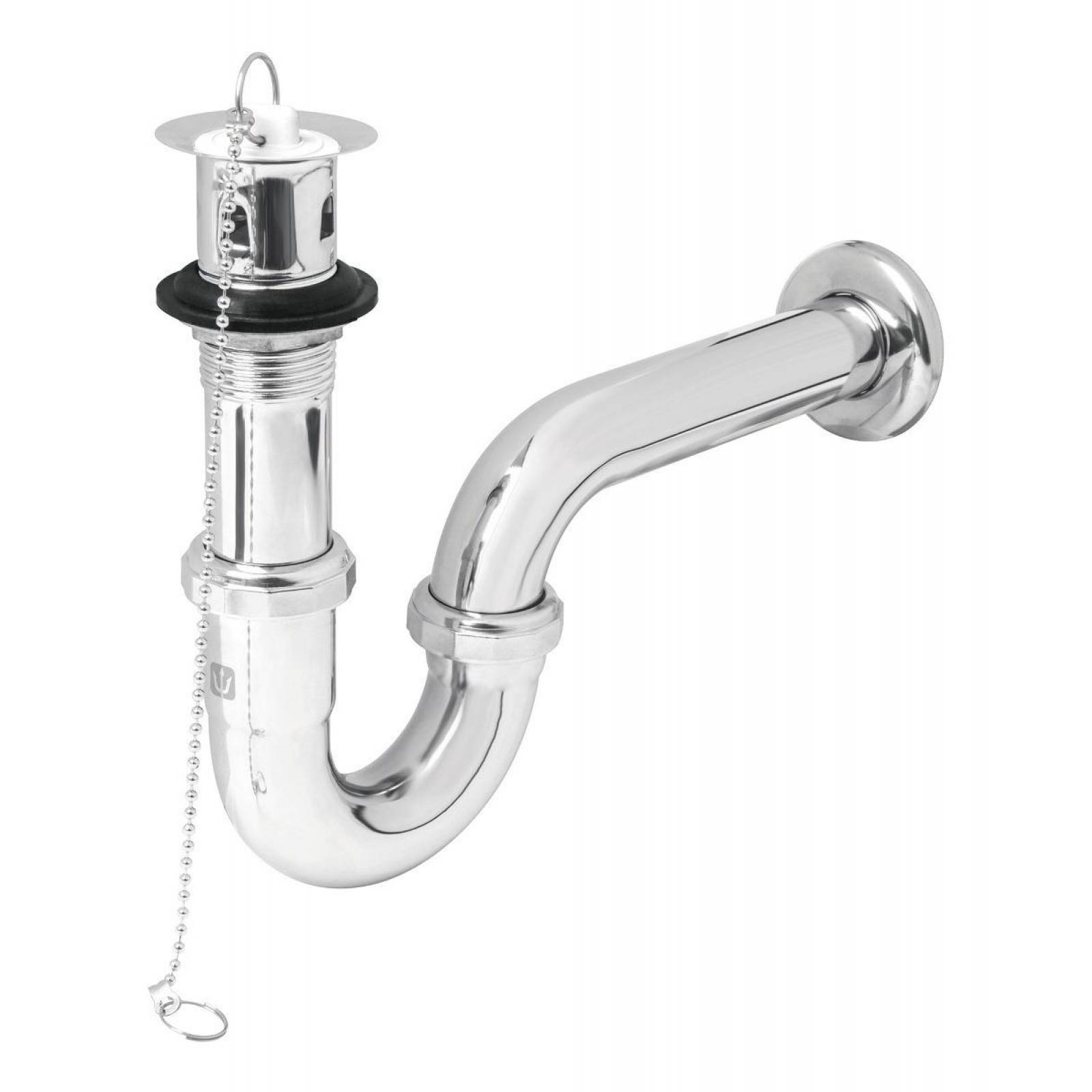 Céspol De Latón Cromado Para Lavabo Con Tapón Foset