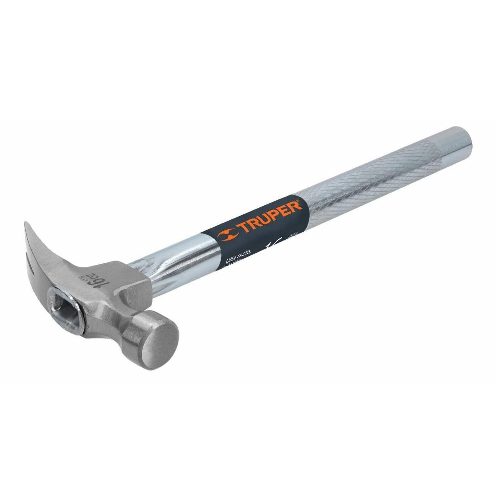 Martillo Uña Recta 16 Oz Mango Tubular Truper