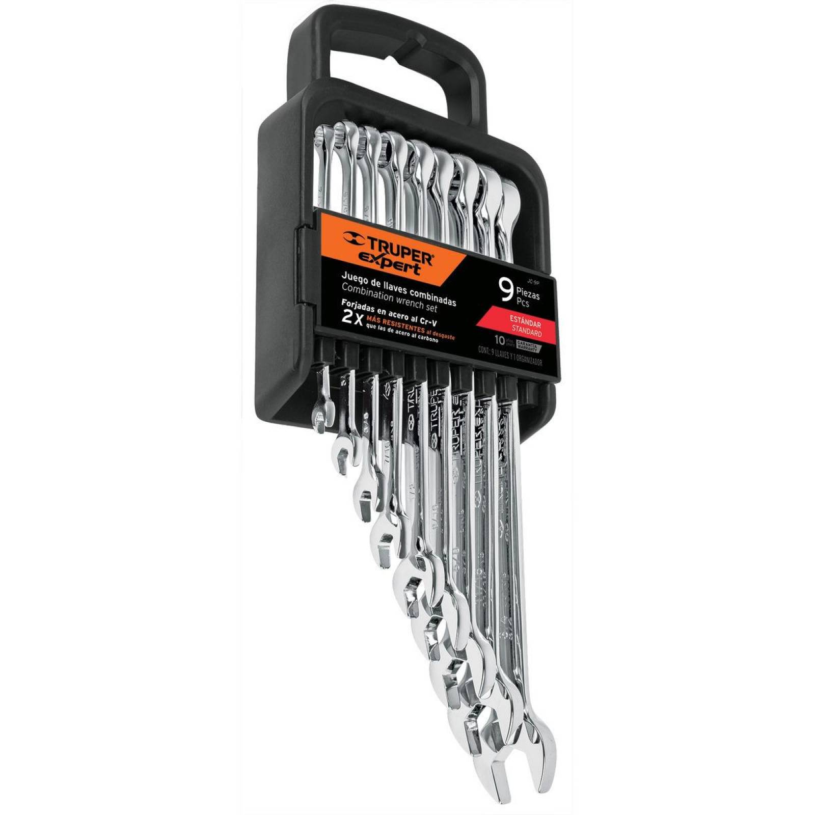 Juego De Llaves Combinadas 9 Piezas Pulidas Truper