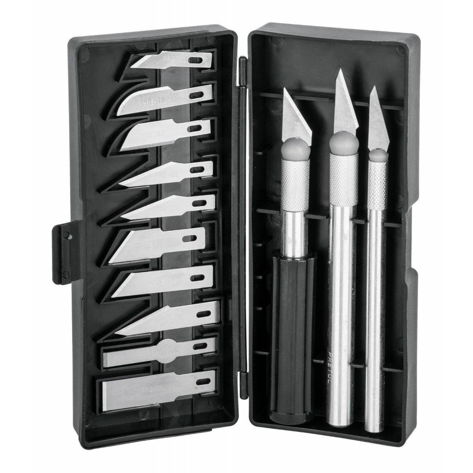 Juego de exactos con 13 piezas en estuche, Pretul