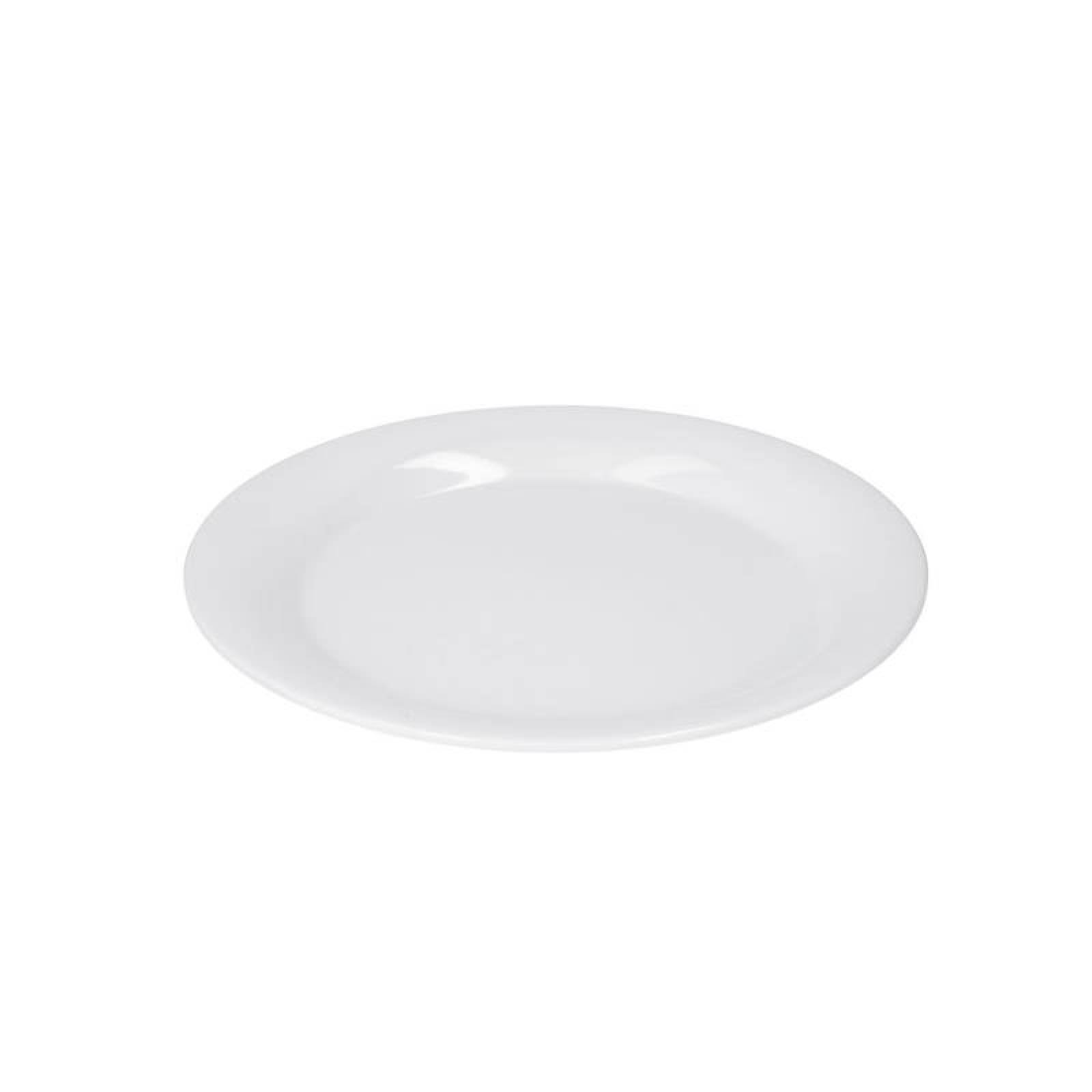 Juego 6 Platos Trinche 8'' 203 cm Melamina Blanco Travessa