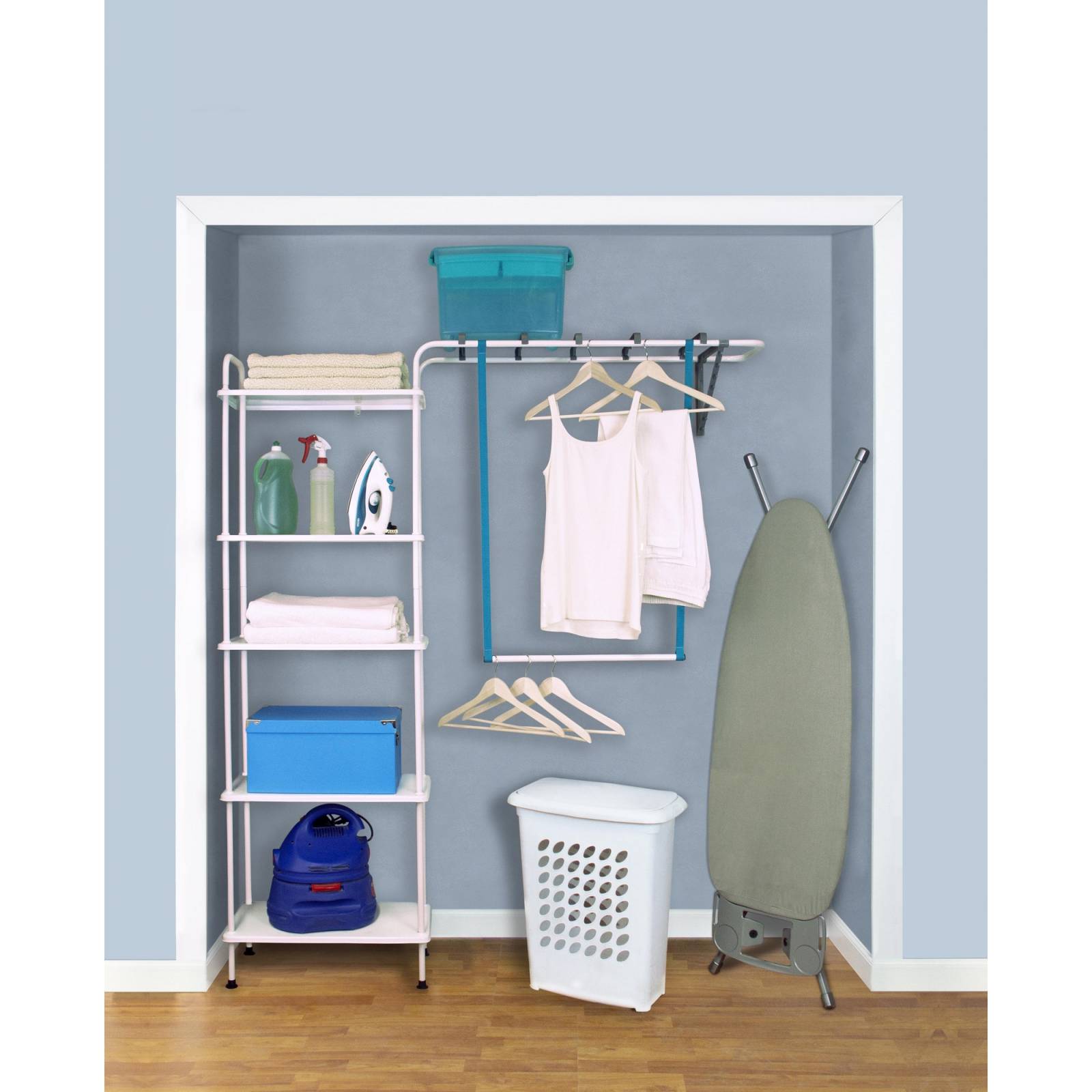 Closet Armable Expandible Konekte 5 Repisas Metal Sólido Resistente c