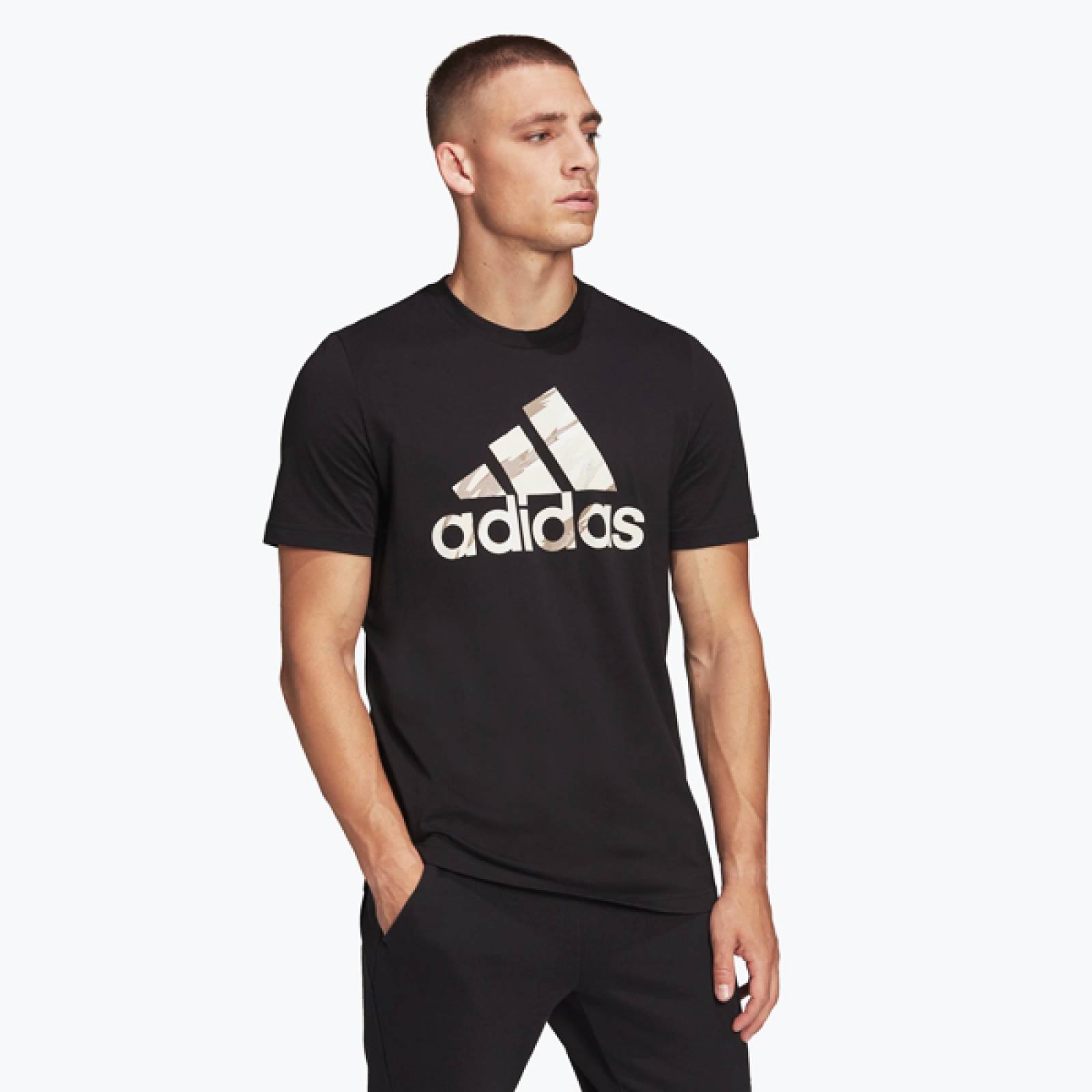 Playera Adidas Essentials Camo Hombre HE1876