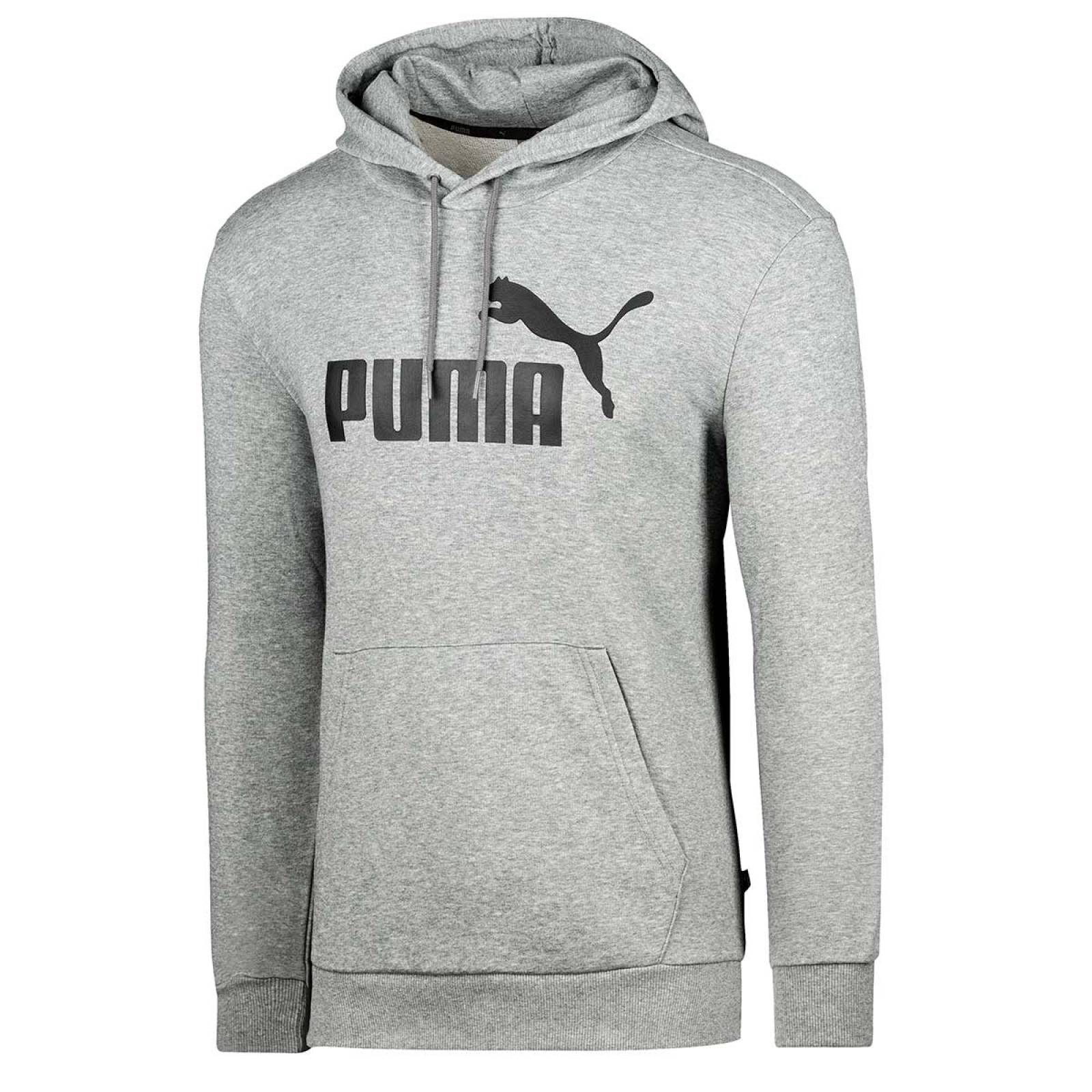Puma Sudadera Hombre Gris ess hoody tr big logo