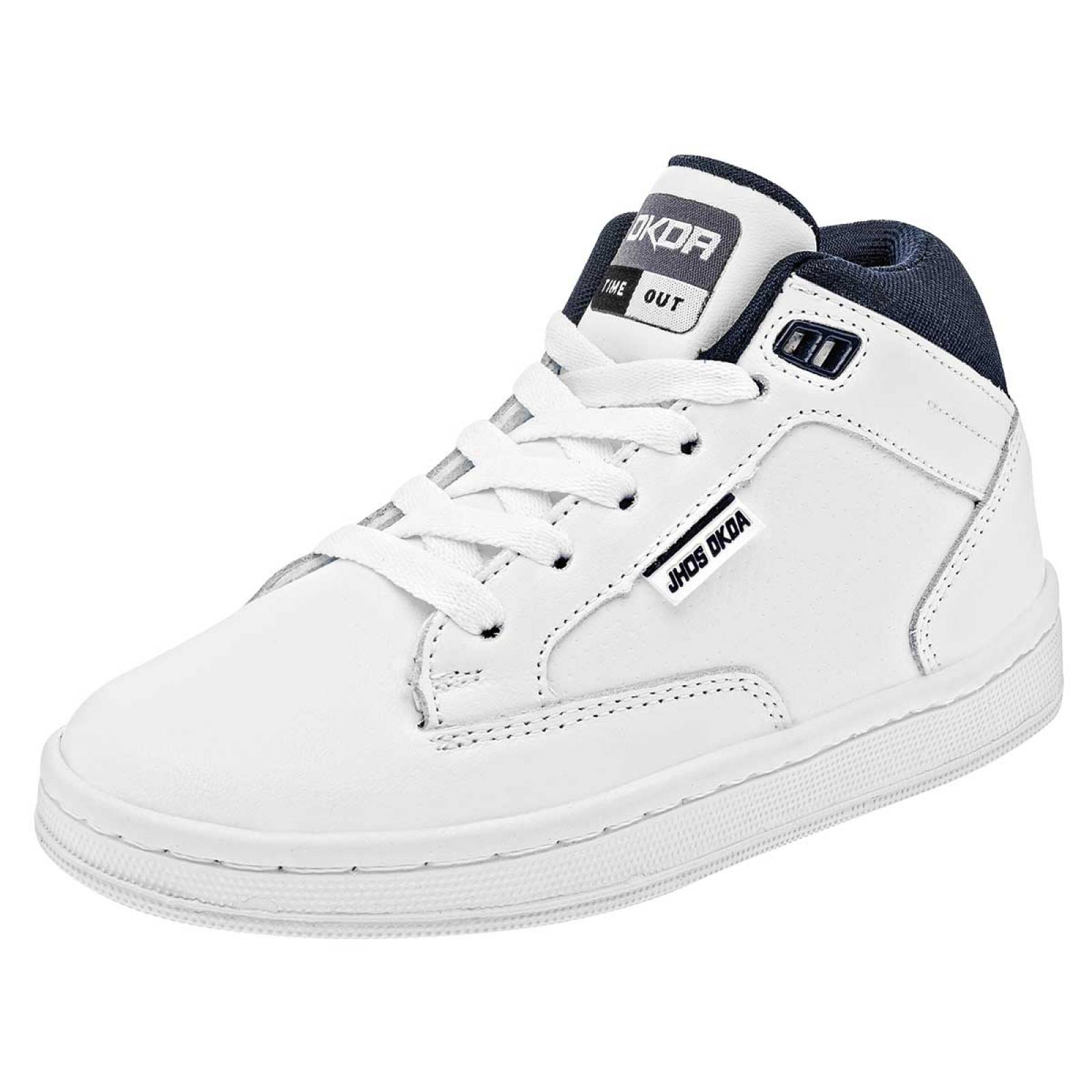 Jhos DKDA Tenis urbano para niño blanco marino, codigo 98007-1