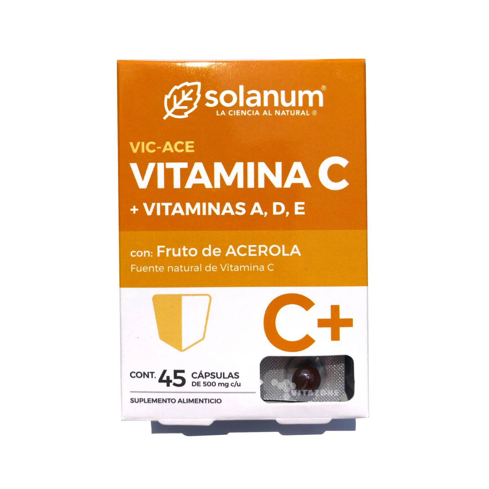 Vitamina C Solanum 45 cápsulas C+