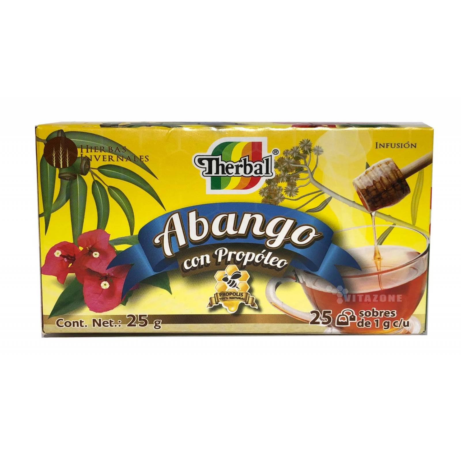 Té Abango con Propóleo 25 sobres Therbal (3 CAJAS)
