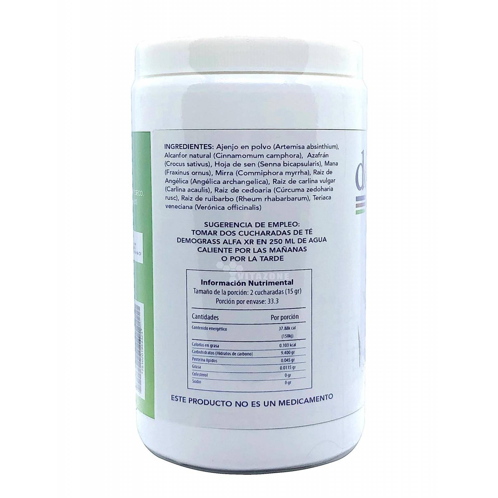 Demograss Té Alfa XR 500 grs Ajenjo Alcanfor Azafrán