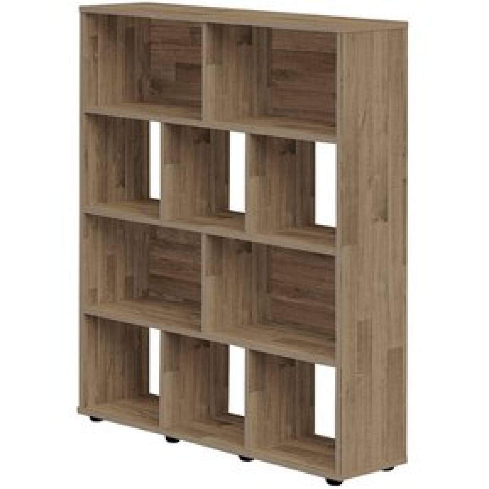 Estantería Librero Biblioteca Bertolini Book Rustico