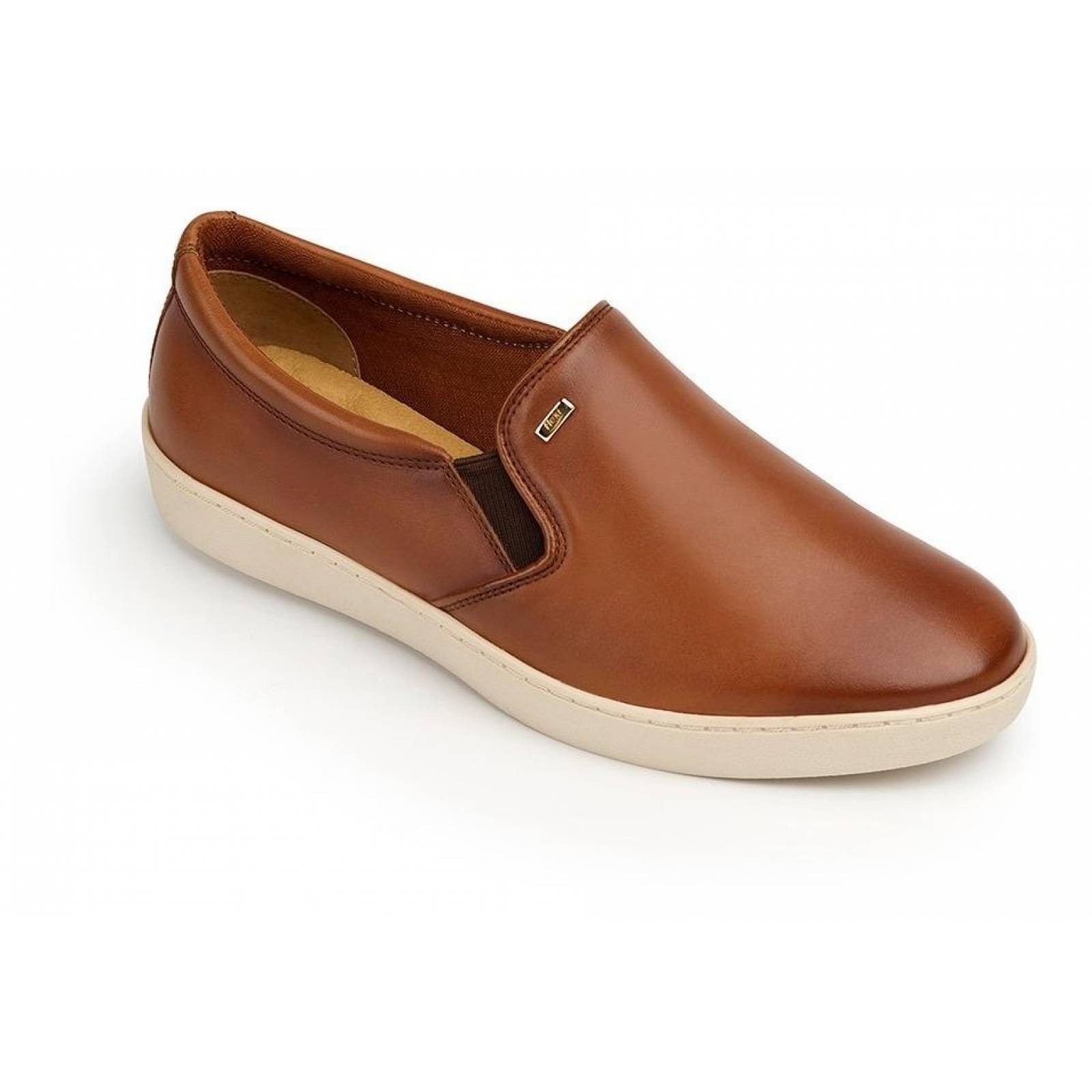 Calzado Dama Mujer Zapato Casual Flat Flexi Piel Cafe Comodo