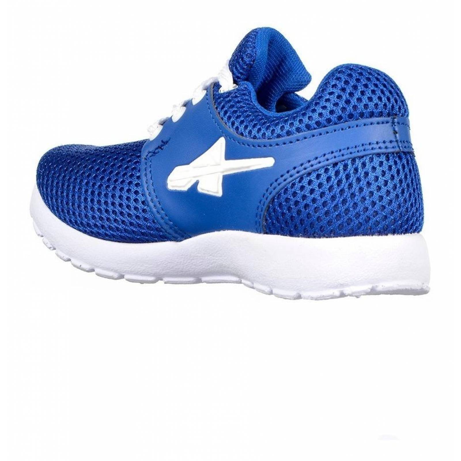 Calzado Juvenil Niño Tenis Casual En Textil Azul Rey Comodo