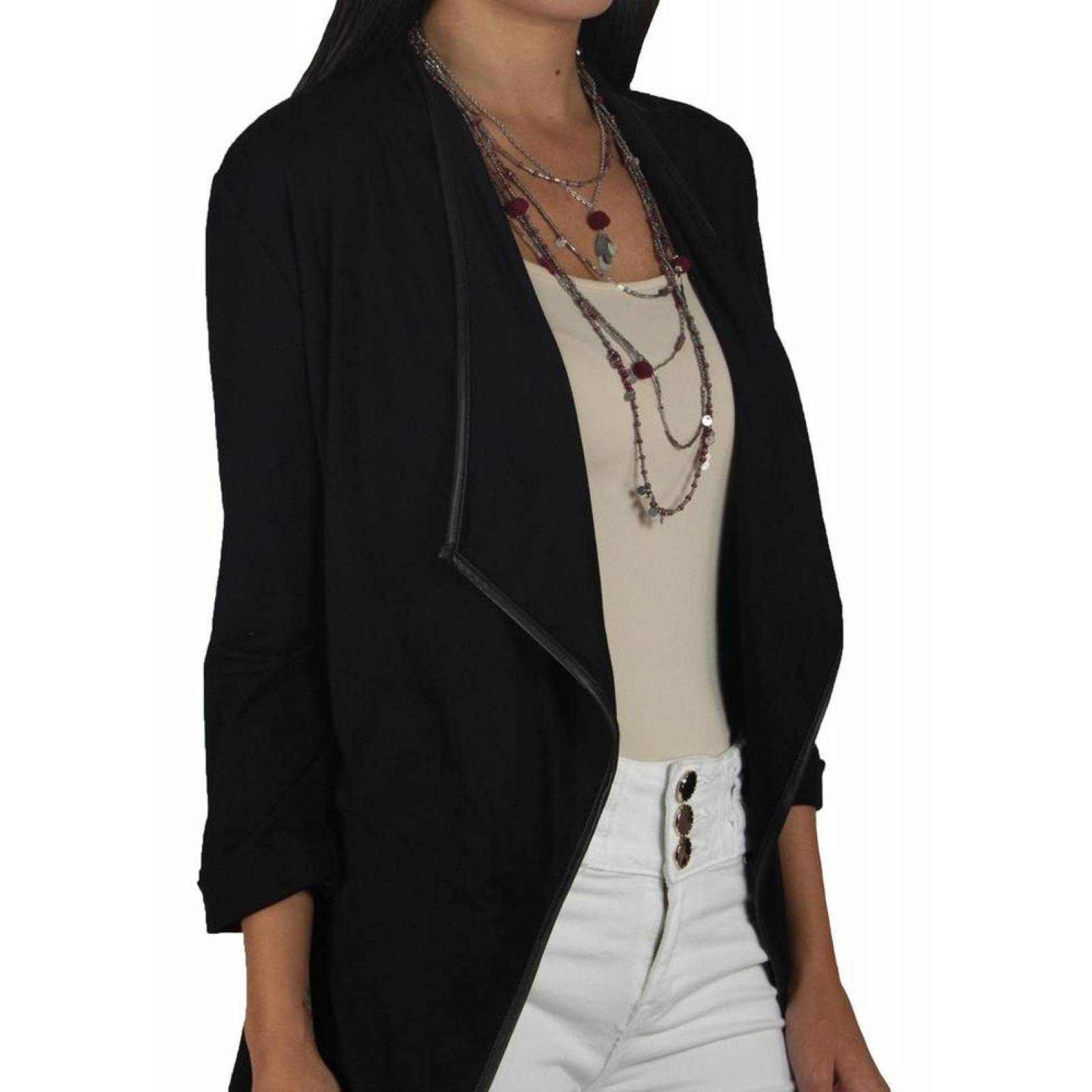 Ensamble Para Mujer Casual / Formal Manga Larga Negro