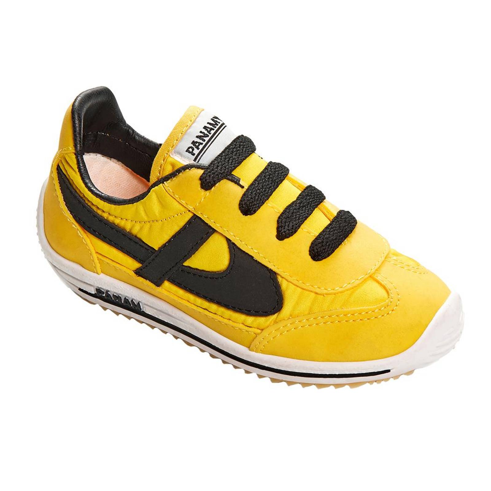 Tenis Panam Clásico Unisex Infantil Textil Amarillo Cómodos