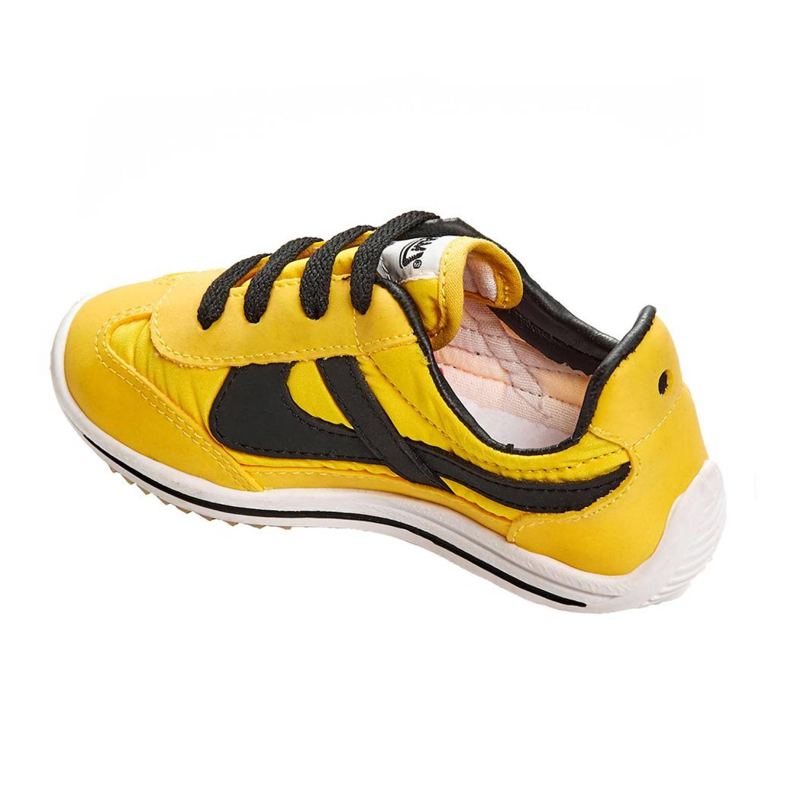 Tenis Panam Clásico Unisex Infantil Textil Amarillo Cómodos