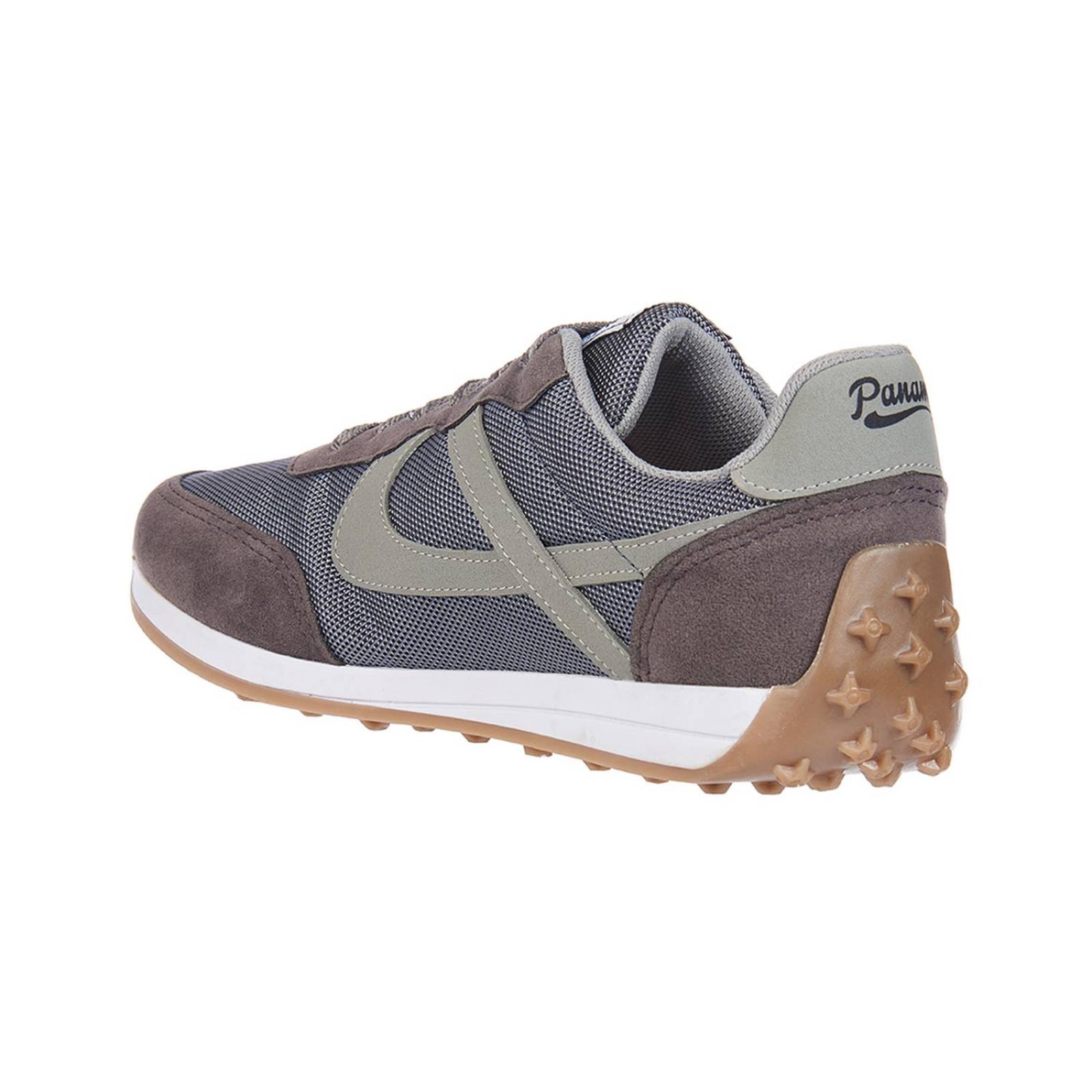 Tenis Panam Hombre Clásico Basics Gris Oxford Cómodo 086