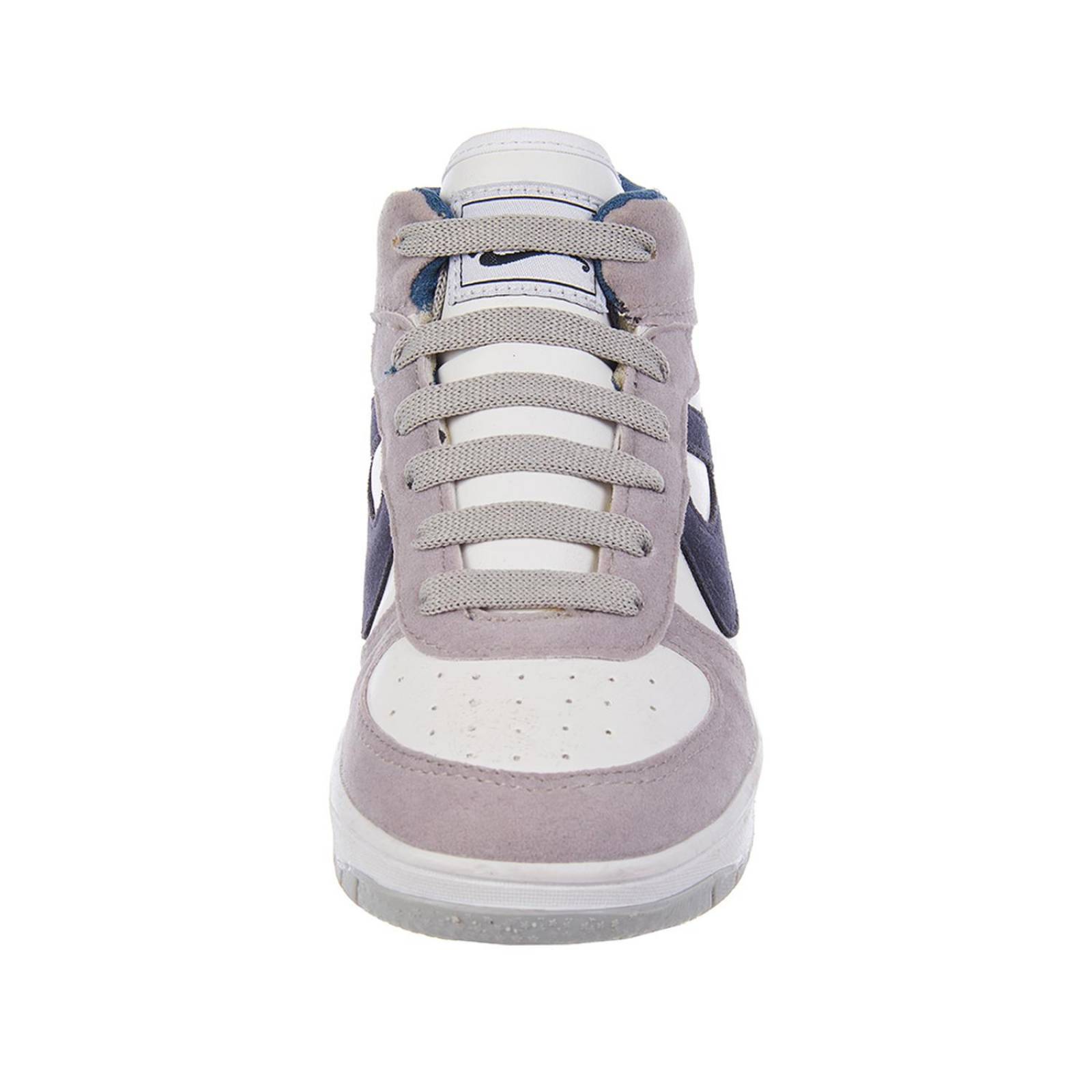 Tenis Panam Niños En Botín Blanco Basics Casual Retro