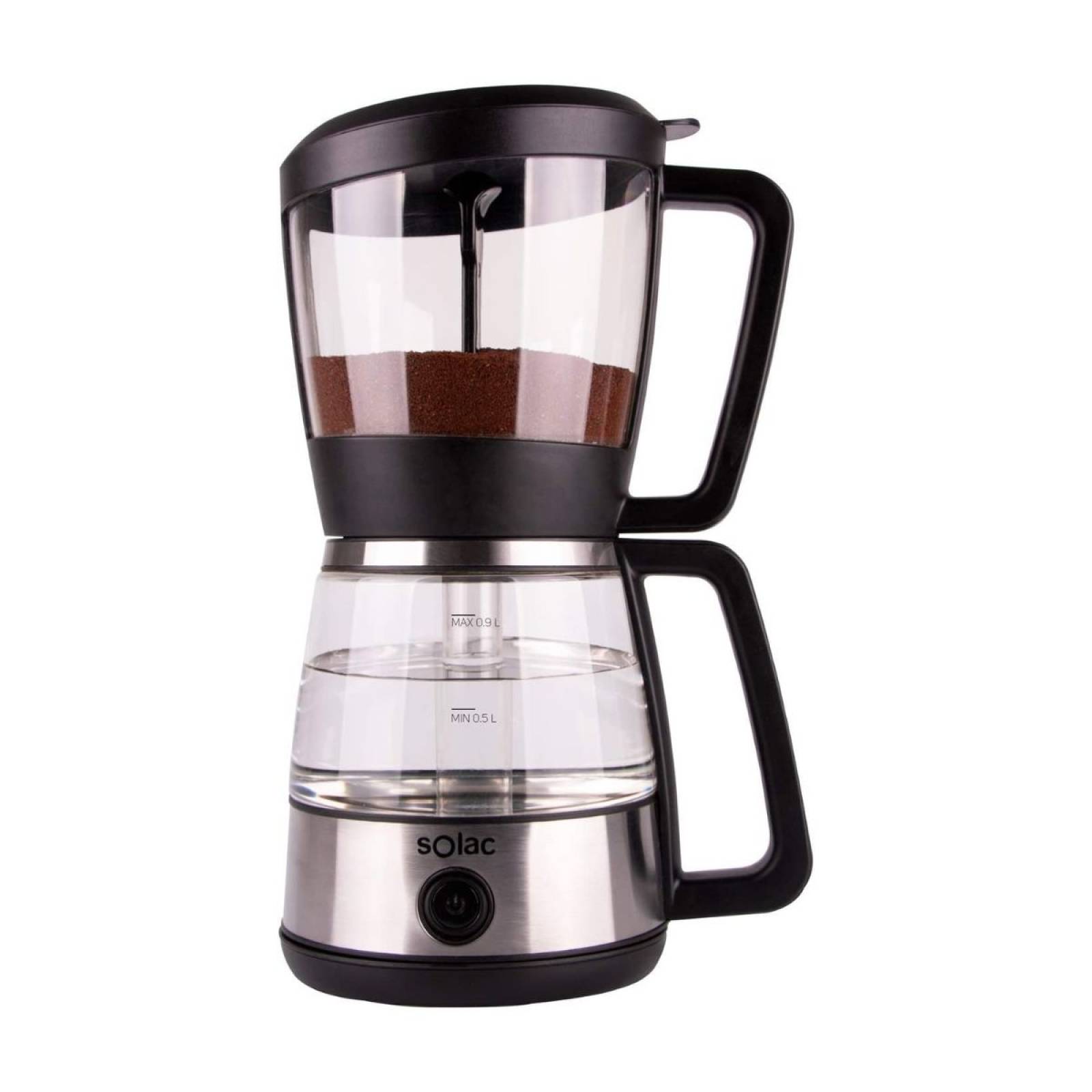 Cafetera Y Tetera Solac 0.9 Litros 3 En 1 Mod. Brewer Taurus