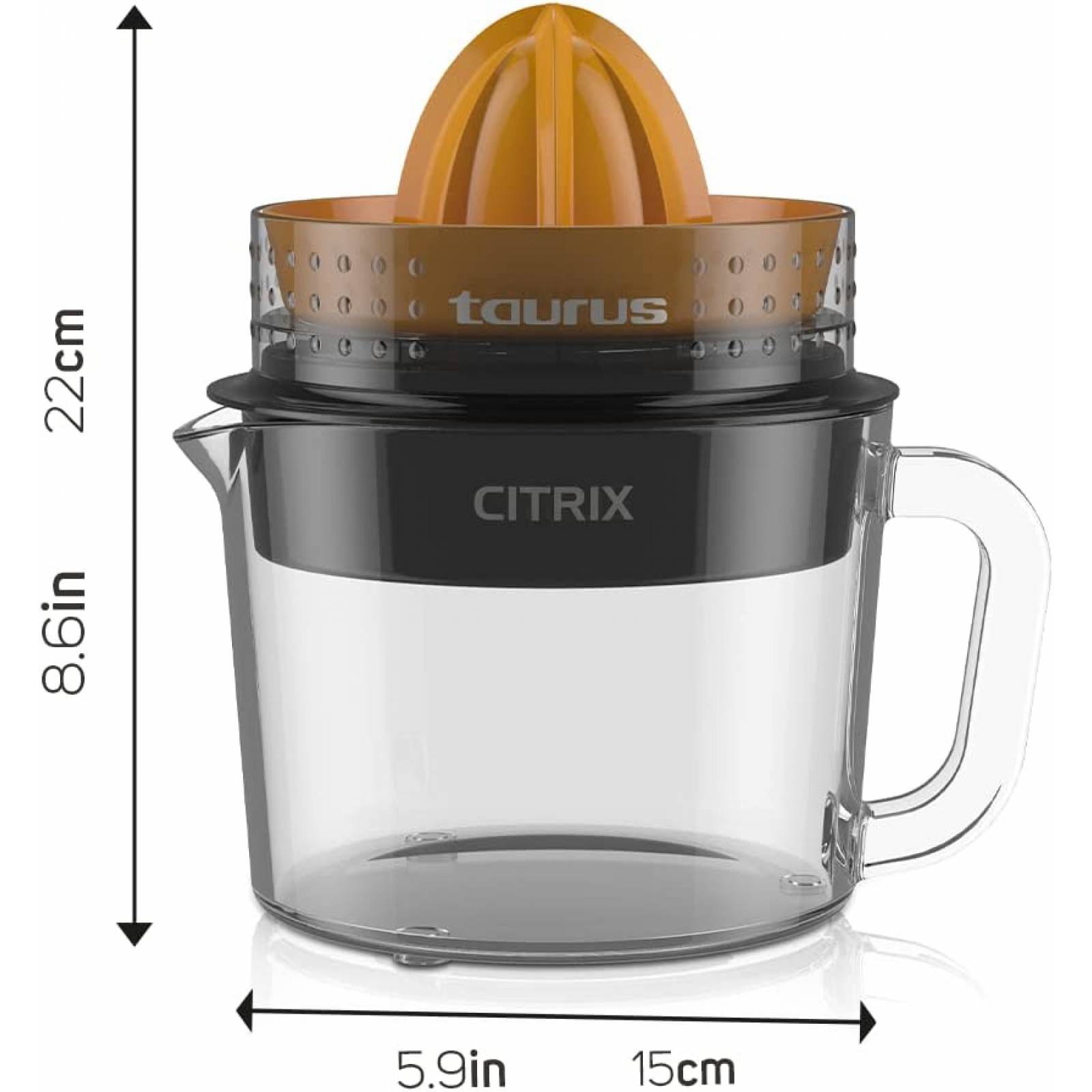 Extractor de Jugo Exprimidor Citrix 1L Jarra Vidrio Taurus